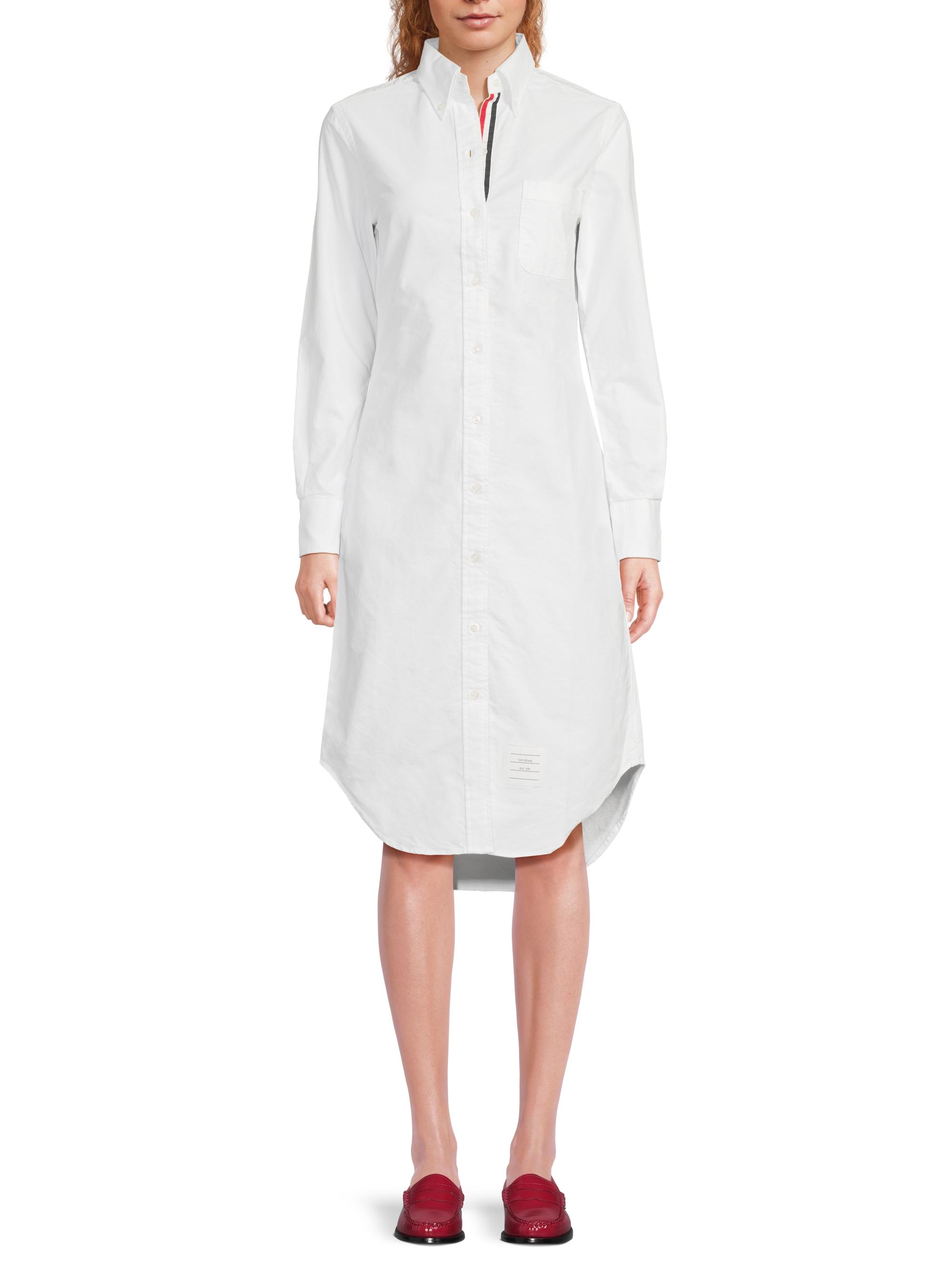 Click here for Thom Browne Womens Classic Cotton Point Collar Shi... prices