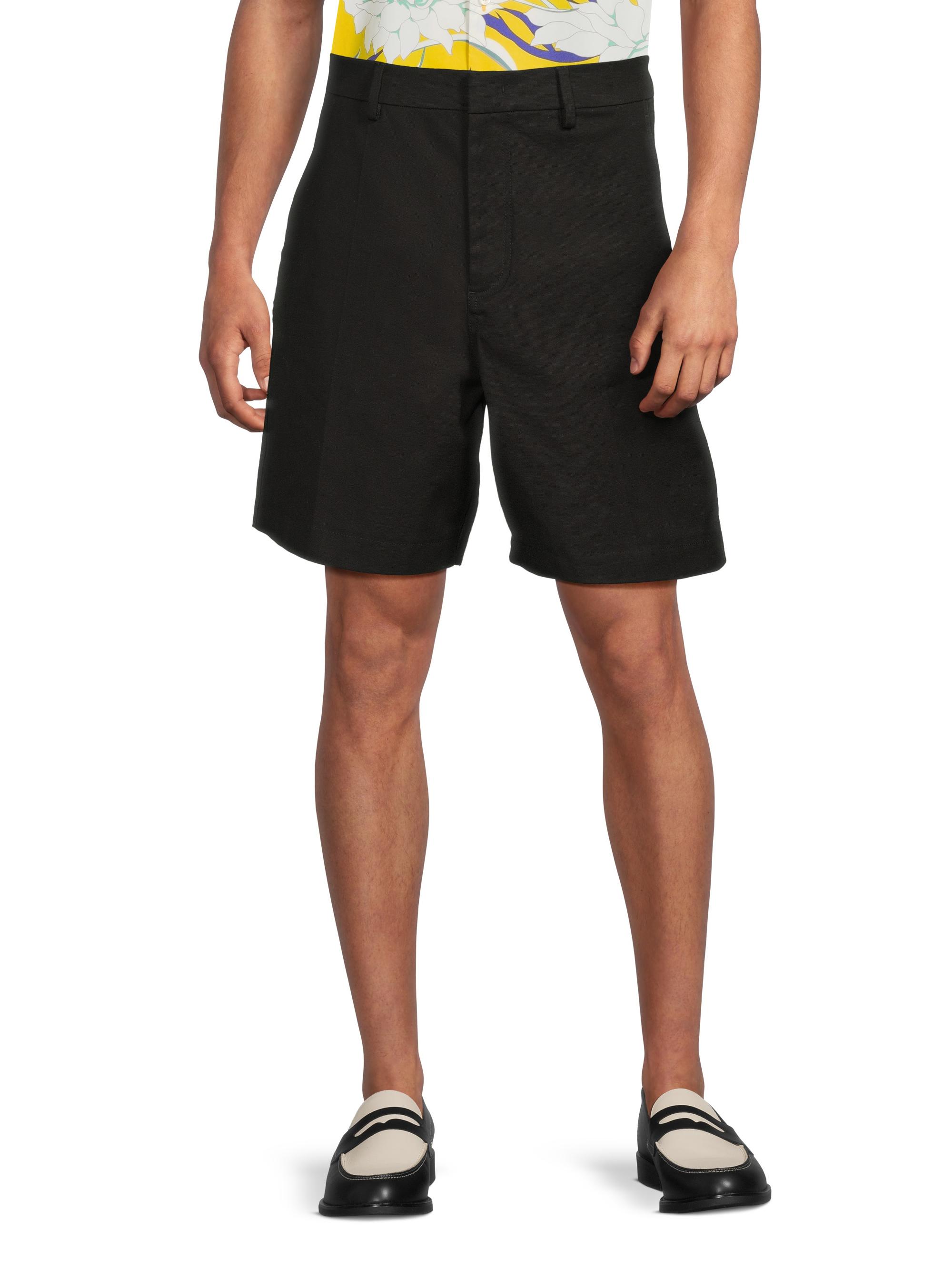 Click here for Valentino Garavani Mens Cotton-Blend Tailored Shor... prices