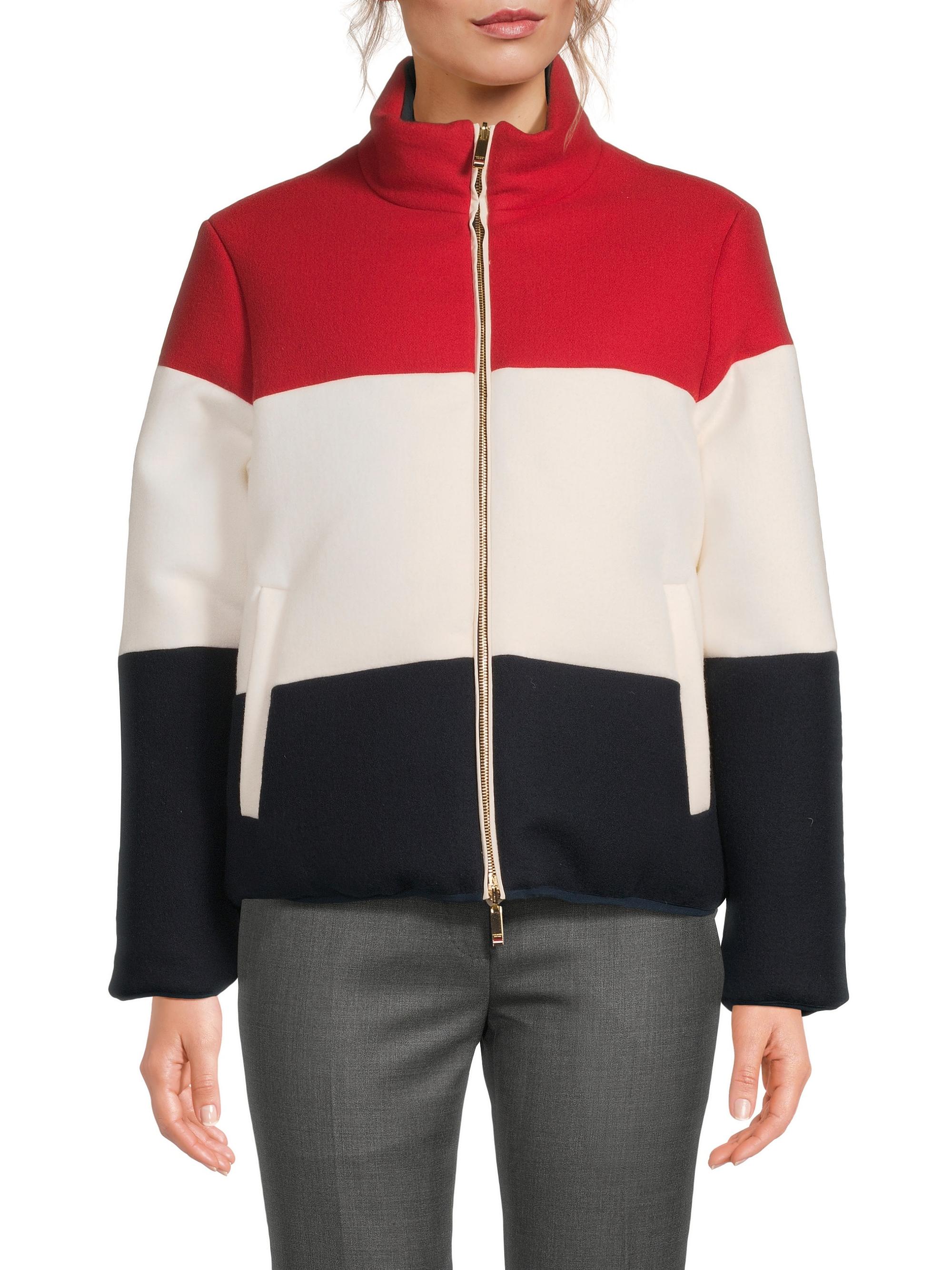 Click here for Thom Browne Womens Reversible Downfill Funnel Neck... prices