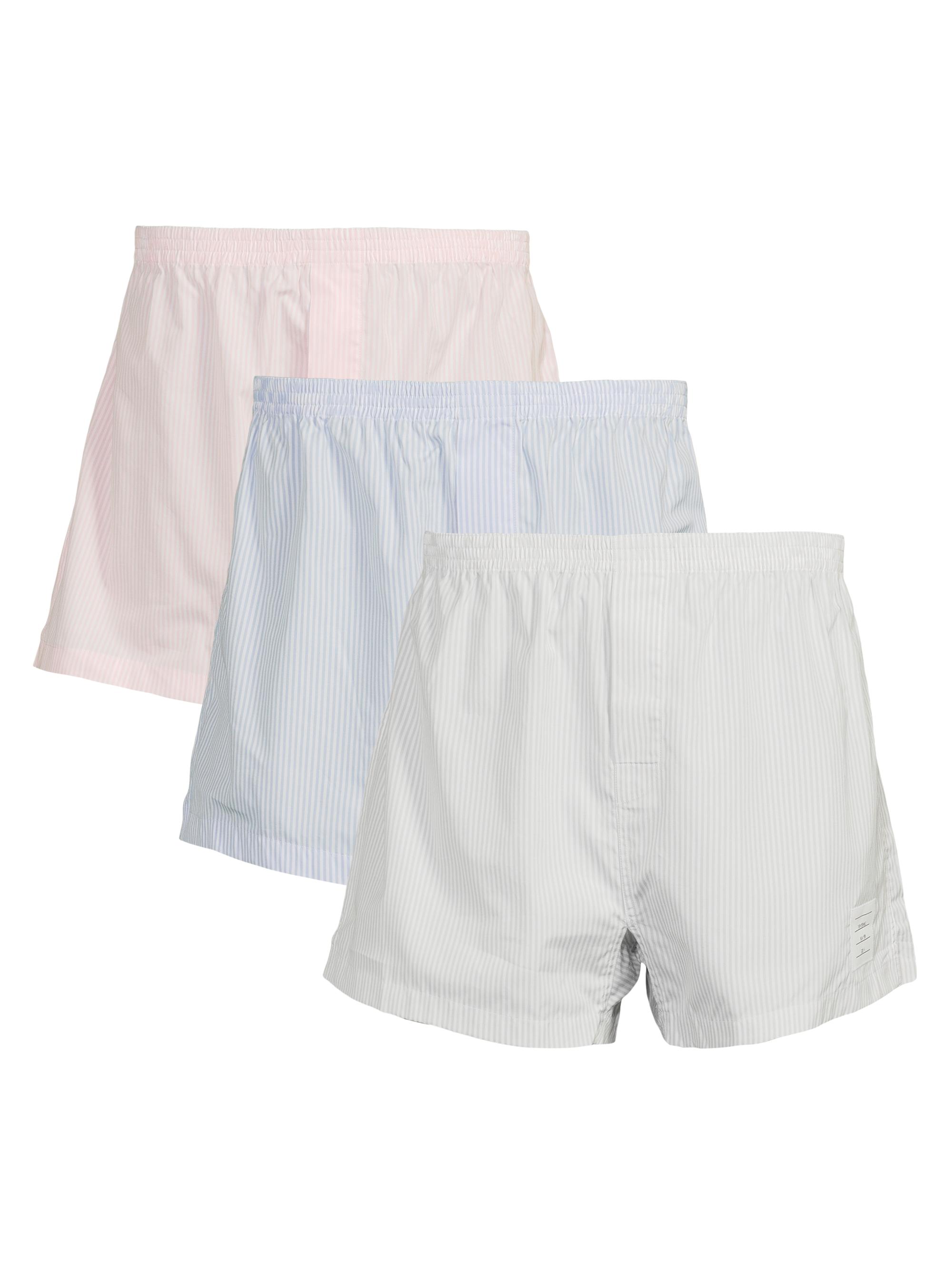 Click here for Thom Browne Mens Three-Pack Cotton Boxers - Size 1... prices