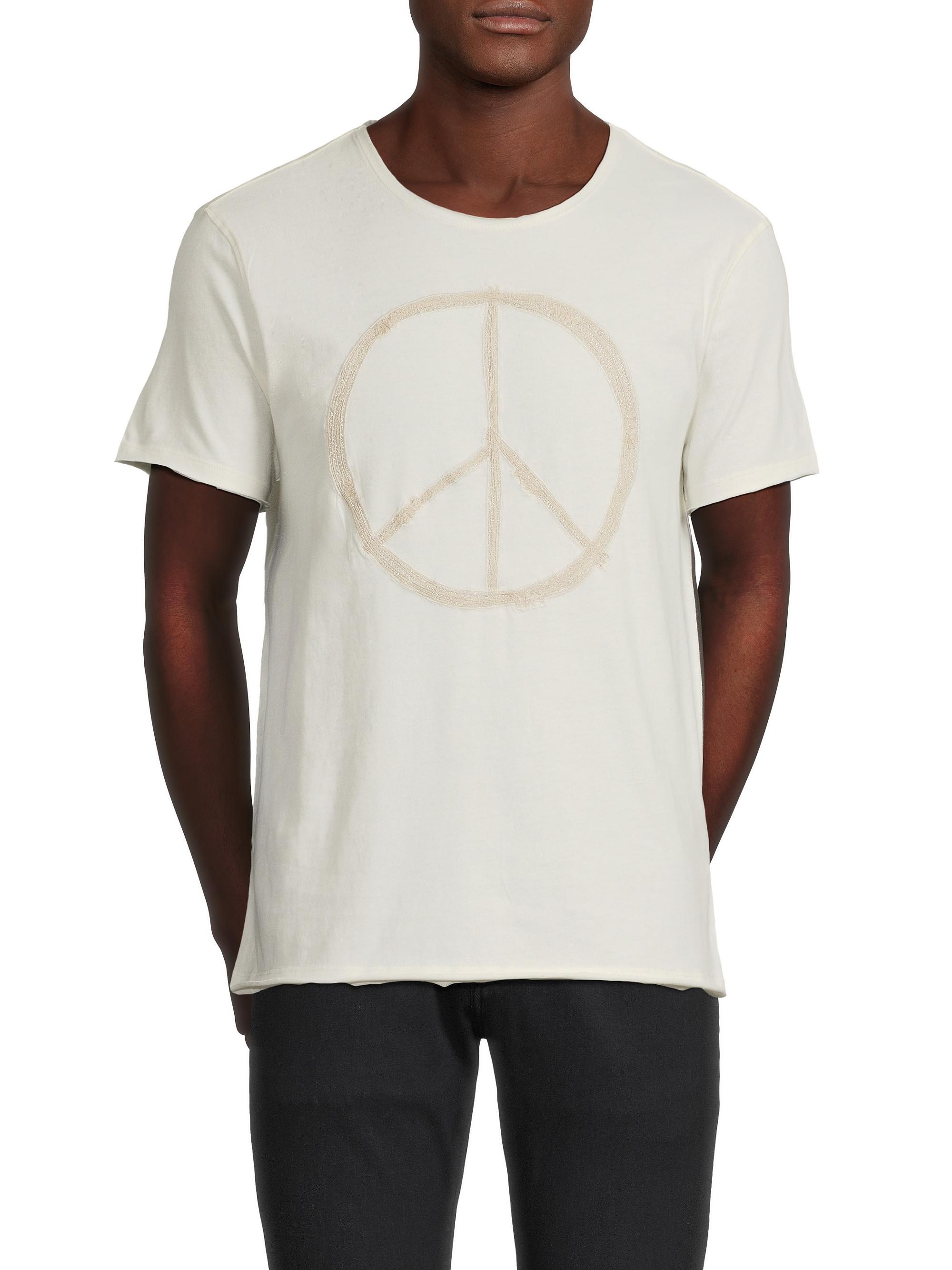 Click here for John Varvatos Mens Embroidered Cotton Crewneck T-S... prices