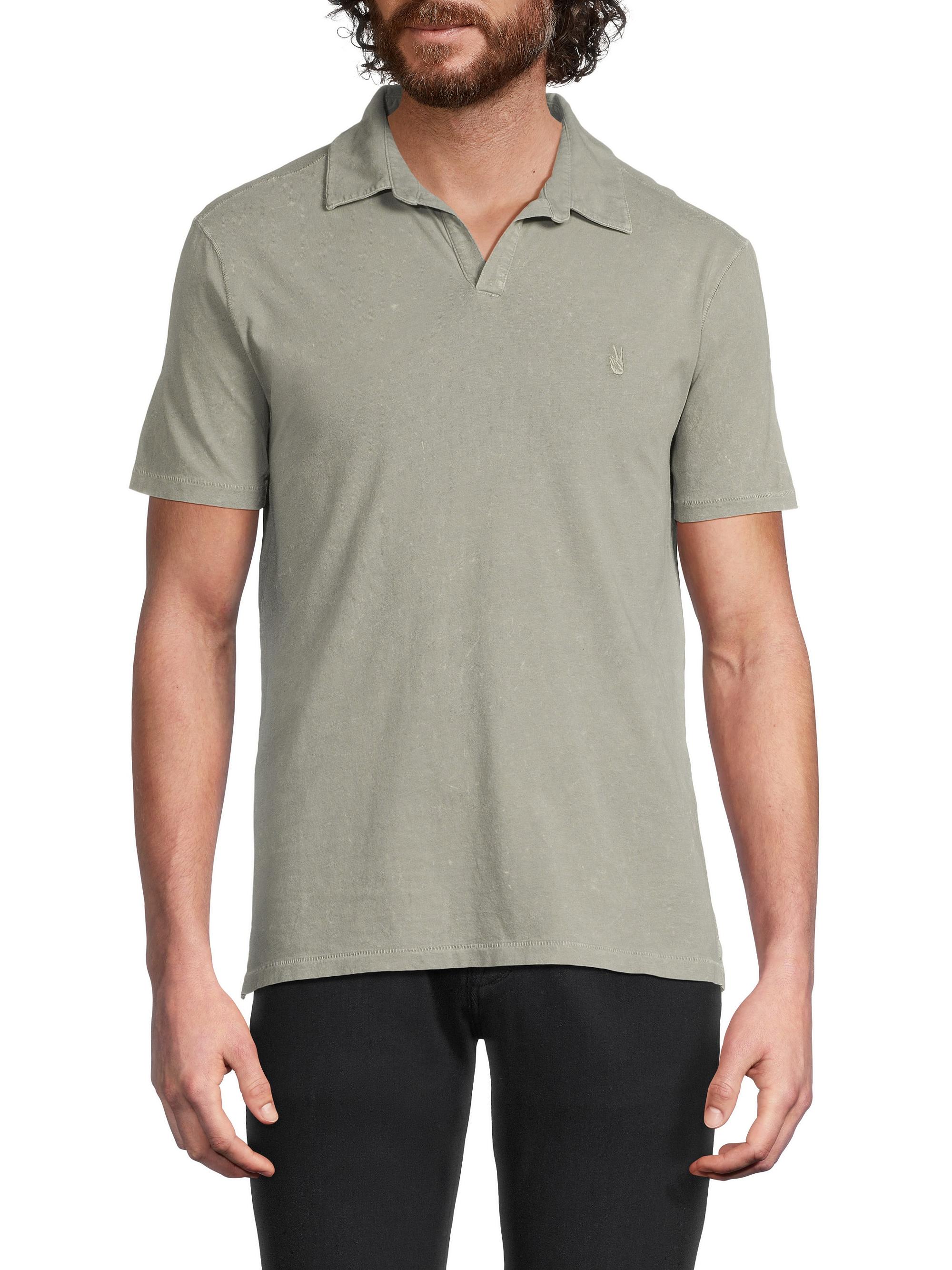 Click here for John Varvatos Mens Marble Wash Cotton Polo Shirt -... prices