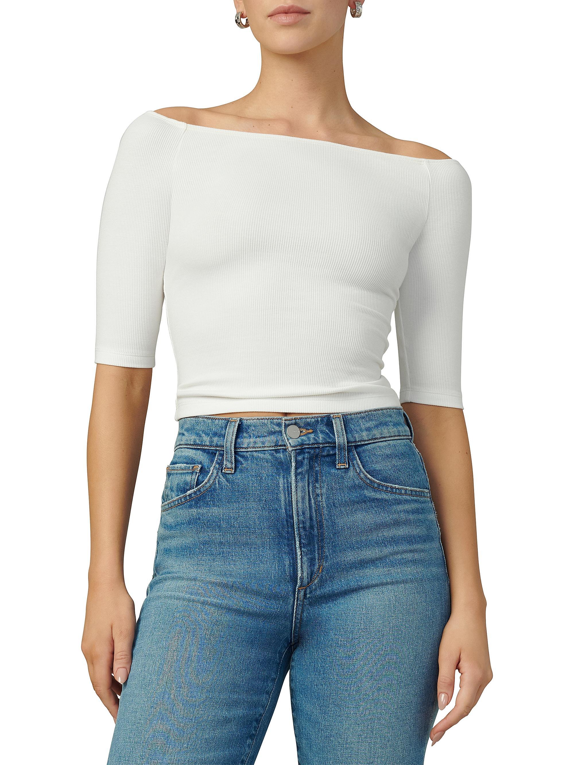 Click here for Joes Jeans Womens The Laur Off The Shoulder Top -... prices