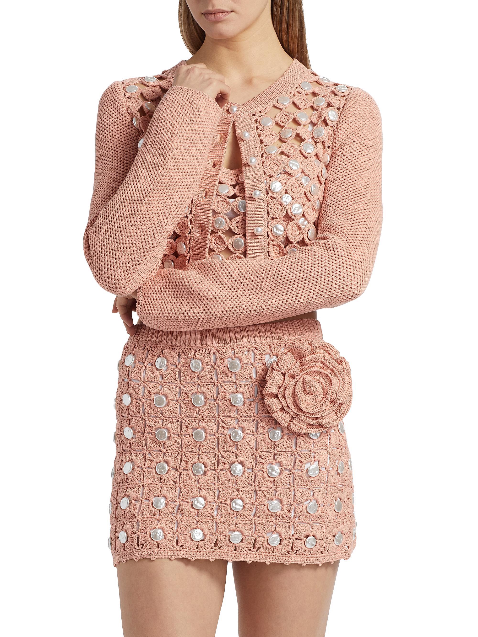 Click here for Toccin Womens Noah Faux-Pearl-Embellished Cotton C... prices