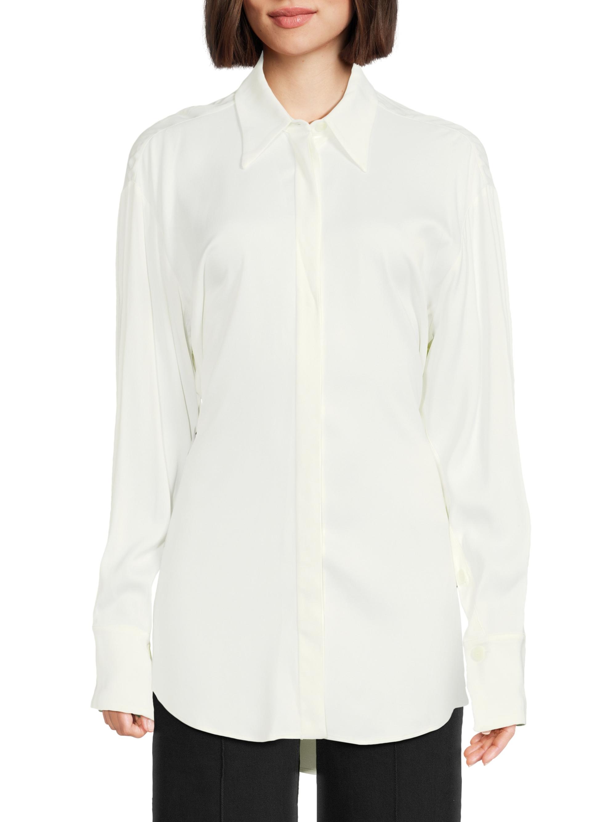 Click here for Another Tomorrow Womens Bias Button Side Stretch S... prices