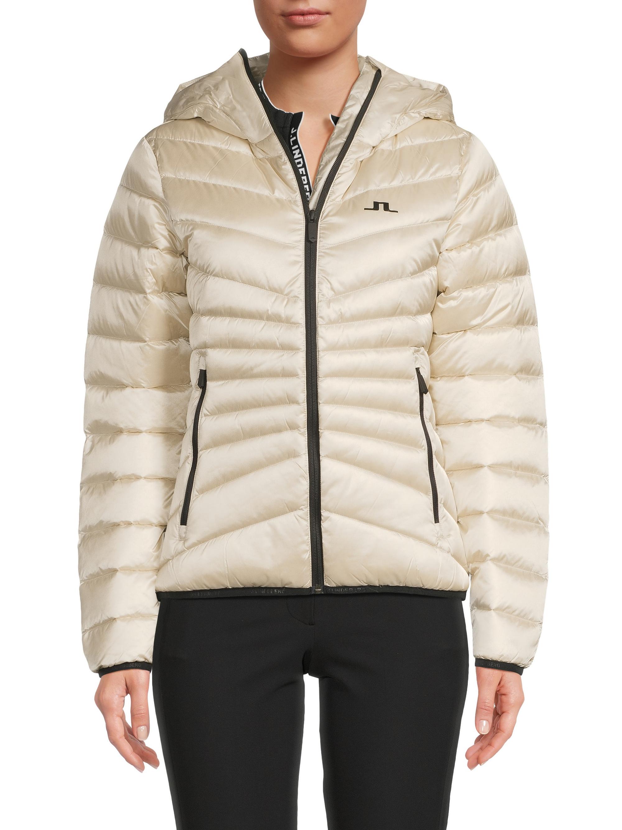 Click here for J. Lindeberg Womens Lara Quilted Hooded Puffer Jac... prices