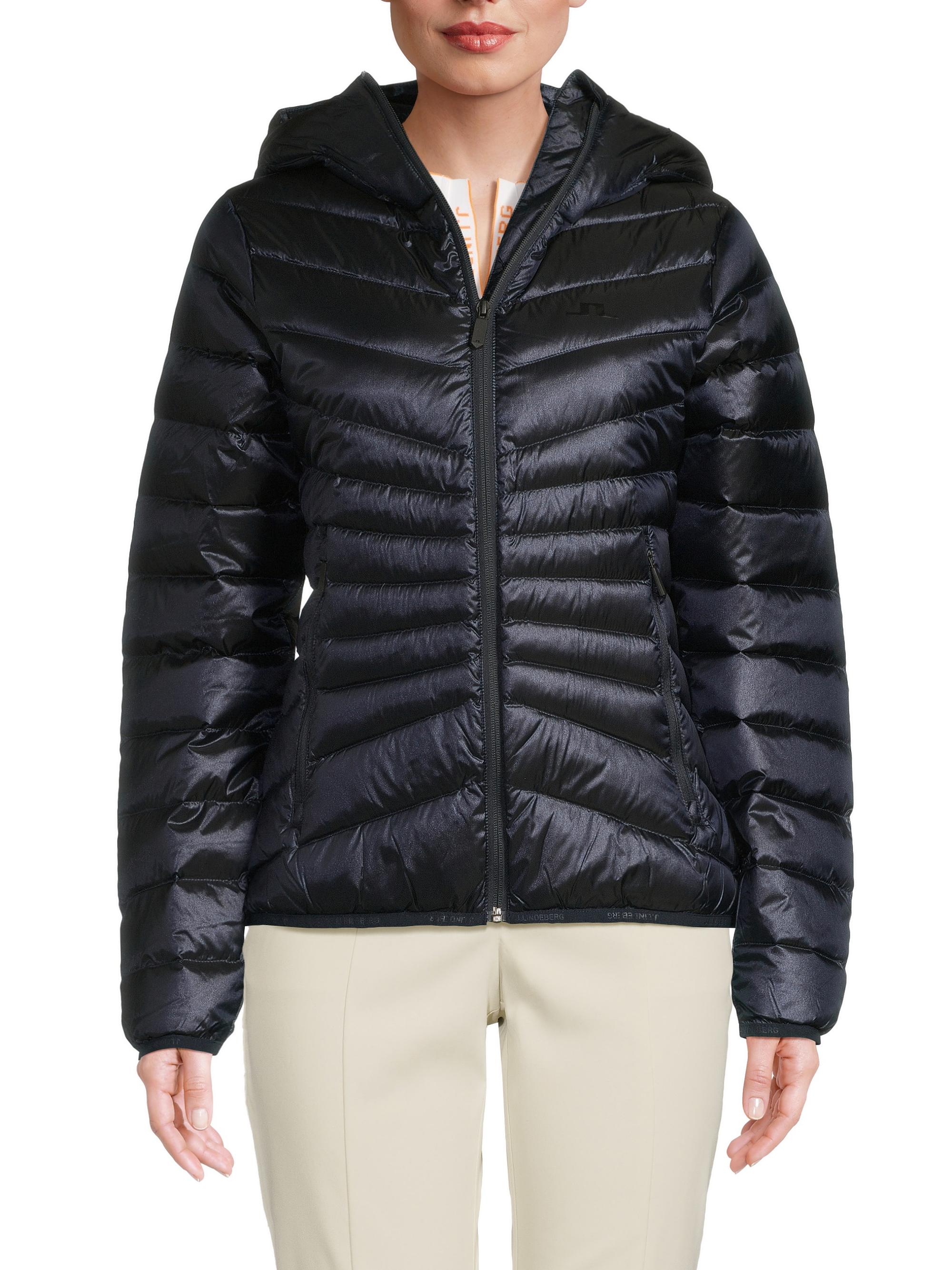 Click here for J. Lindeberg Womens Lara Quilted Hooded Puffer Jac... prices