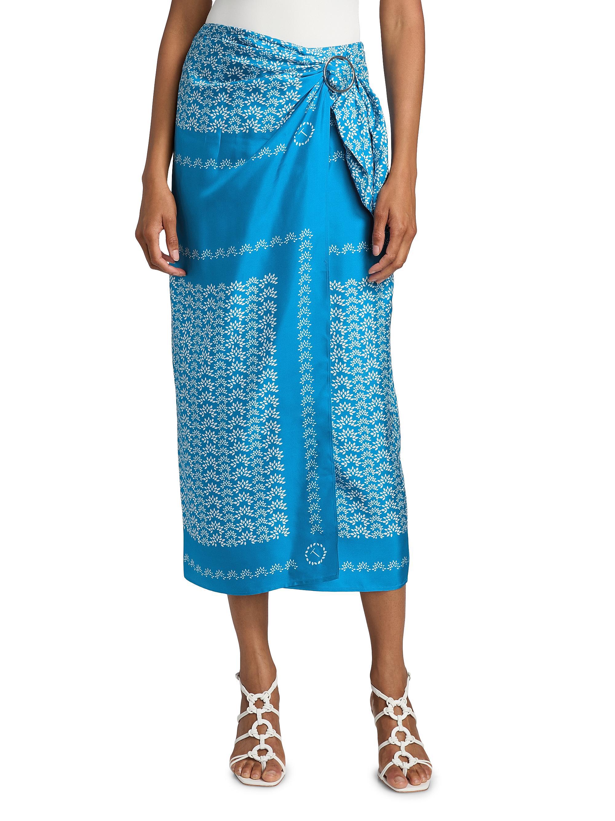 Click here for Toccin Womens Madison Printed Sarong - Azure Scarf... prices