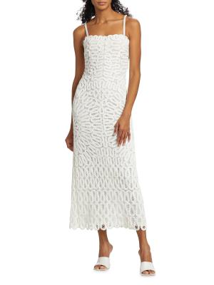 SIMKHAI Elise Crocheted Midi-Dress on SALE | Saks OFF 5TH