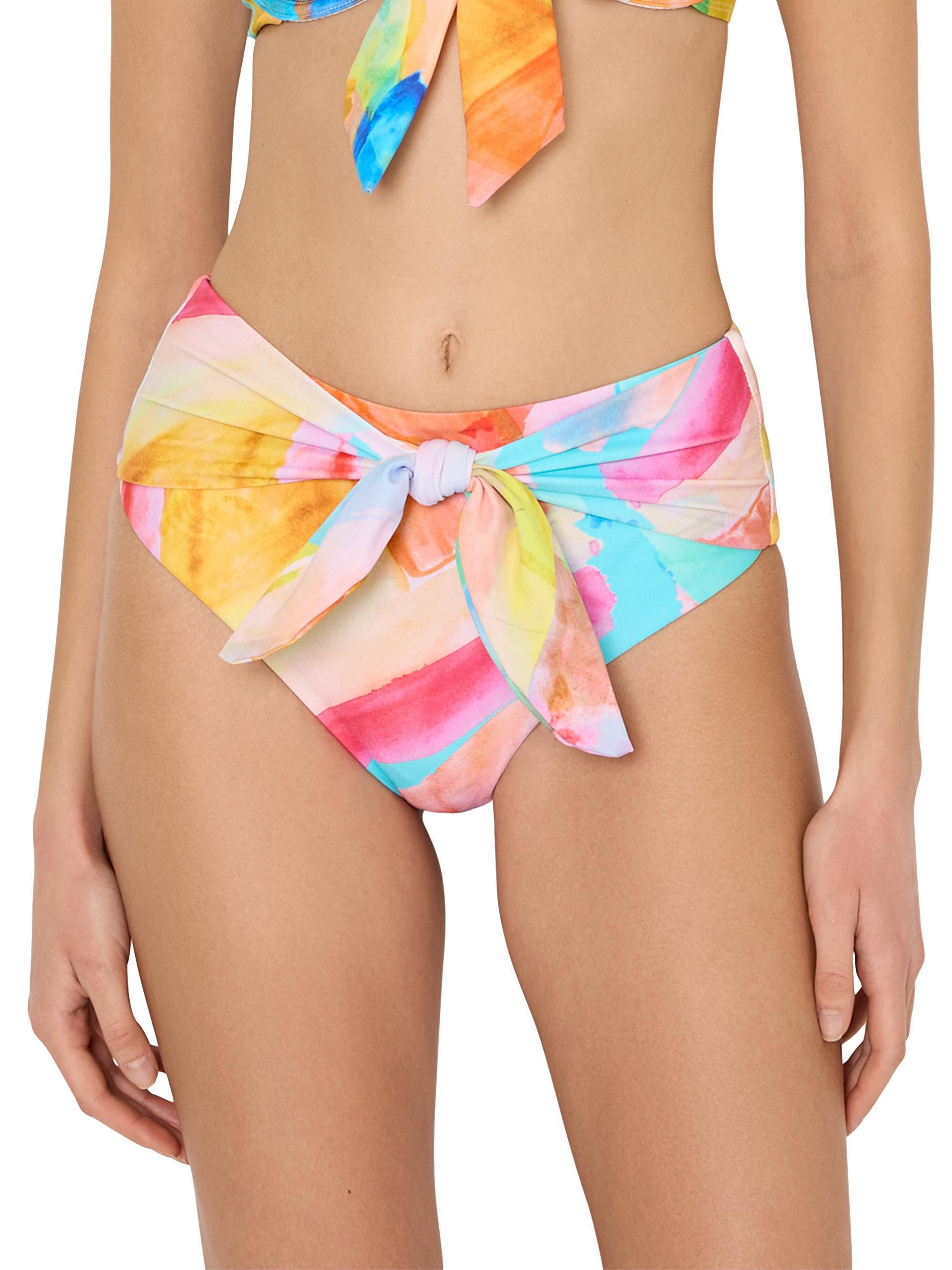 Click here for Milly Womens Watercolor Paint Stroke Bikini Bottom... prices