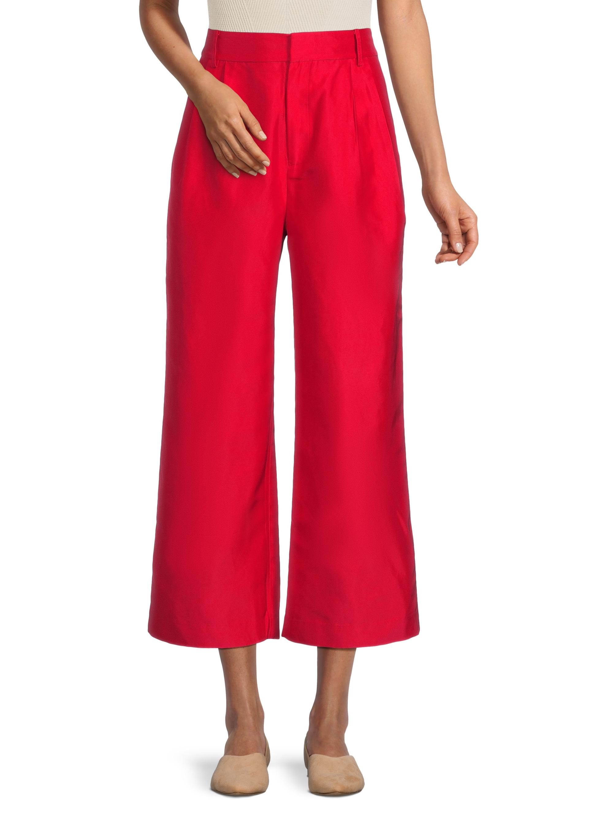 Click here for Et Ochs Womens Hayden Solid Cropped Pants - Scarle... prices