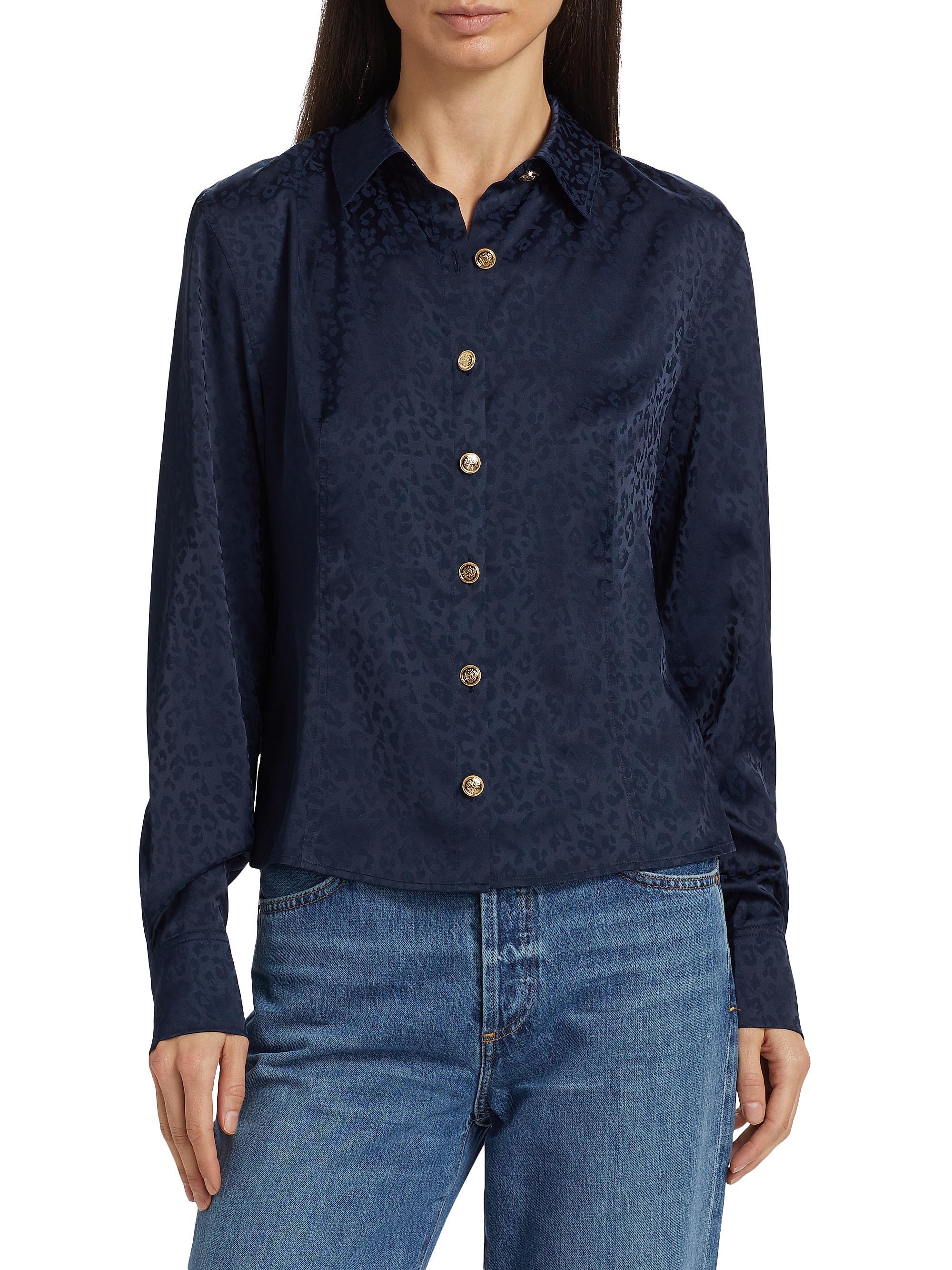 Click here for Ronny Kobo Womens Orion Tonal Leopard Print Long-S... prices