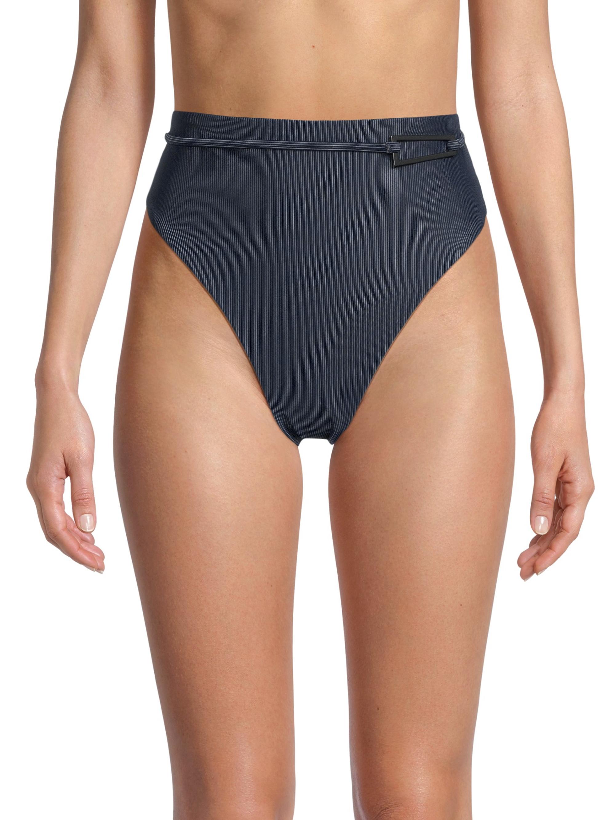 Click here for Onia Womens Clara Striped Bikini Bottom - Deep Nav... prices