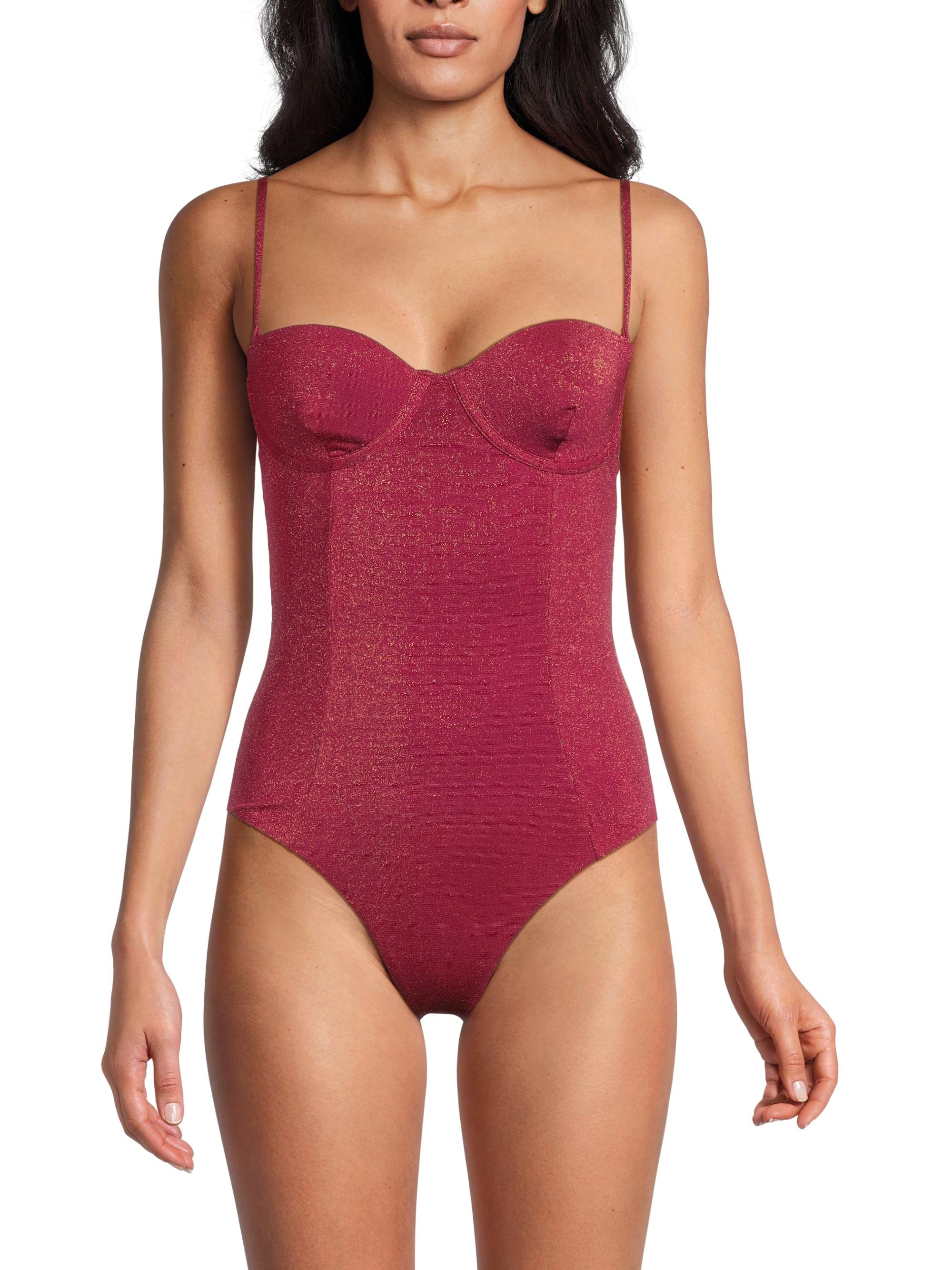 Click here for Onia Womens Belle Shimmer One-Piece Swimsuit - Ane... prices