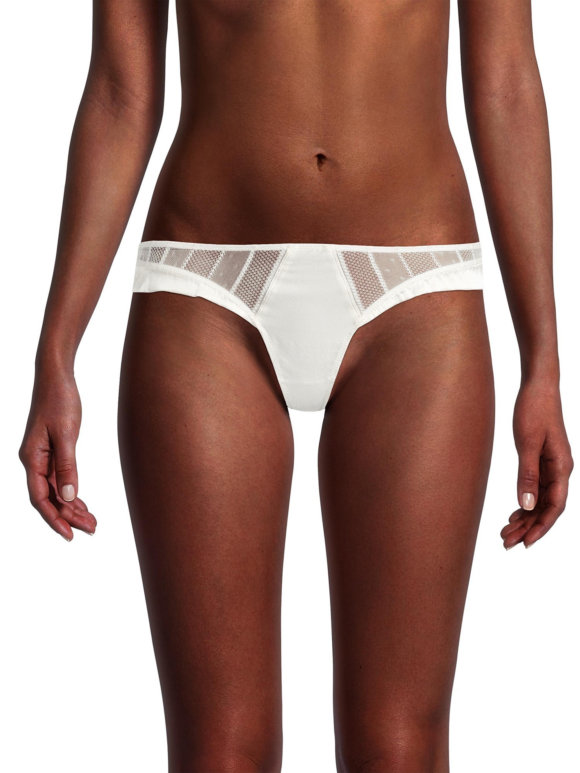 Click here for Kiki de Montparnasse Womens Muse Thong - Ivory - S... prices