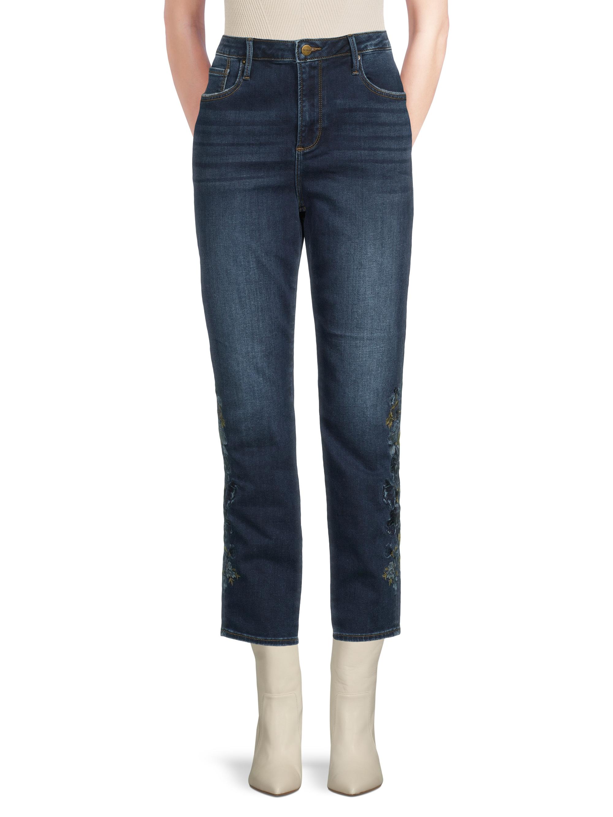 Click here for Driftwood Womens Jackie Embroidered Cropped Jeans... prices