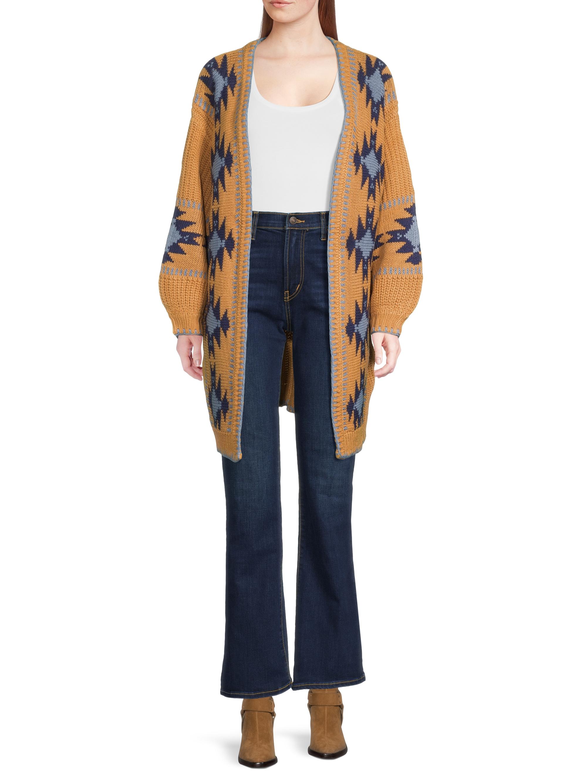 Click here for Driftwood Womens Open-Front Patterned Knit Cardiga... prices