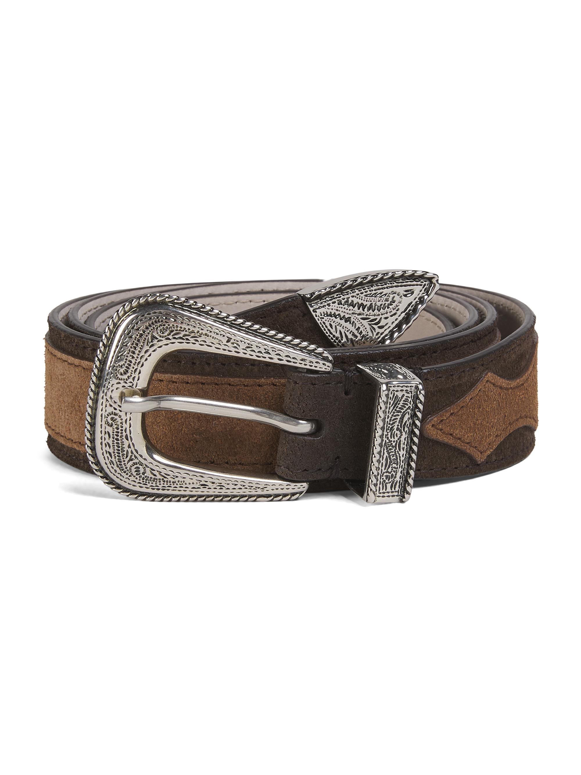 Click here for Brunello Cucinelli Mens Engraved Buckle Leather Be... prices