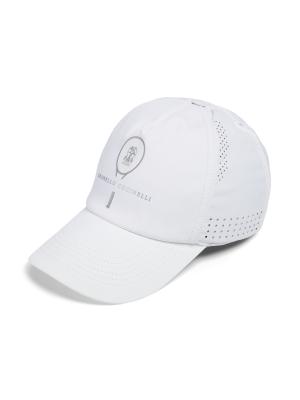 Brunello Cucinelli Perforated Stretch Baseball Cap on SALE | Saks OFF 5TH