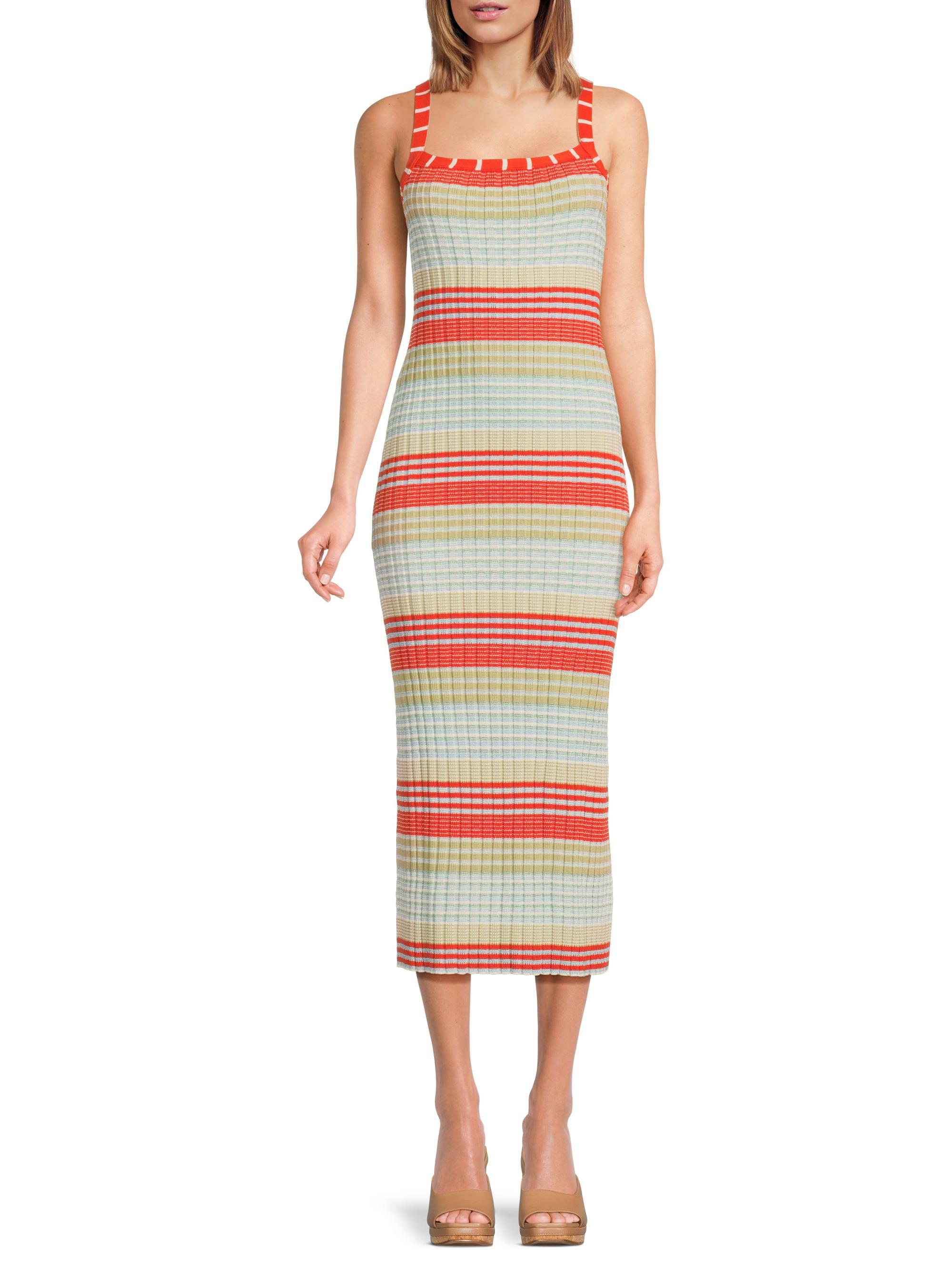 Click here for Ramy Brook Womens Cheval Striped Cotton-Blend Maxi... prices