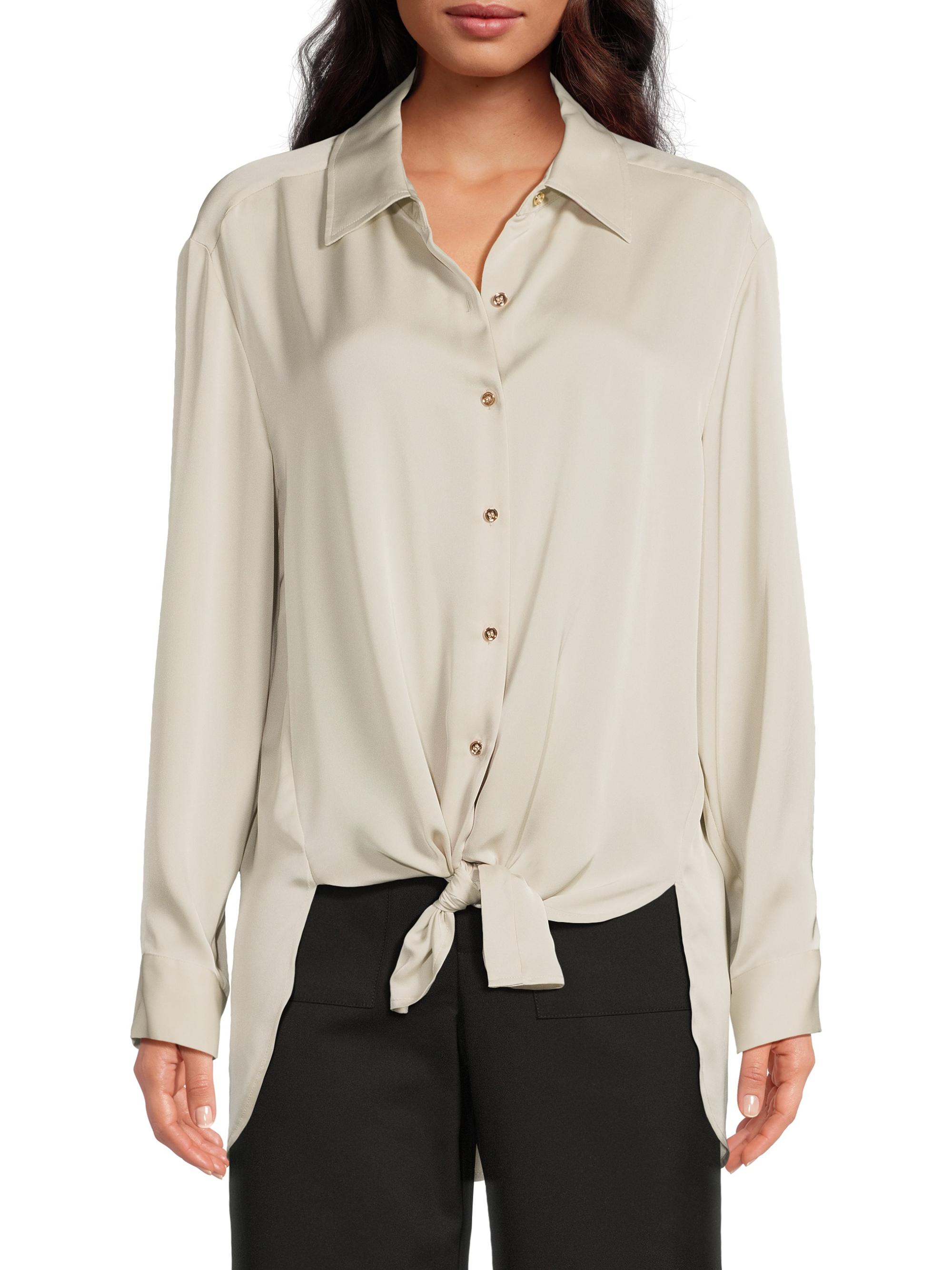 Click here for Ramy Brook Womens Kolby Button-Front Shirt - Sands... prices