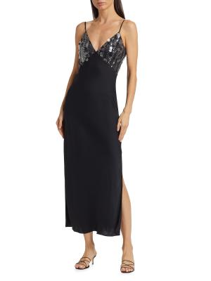 Ramy Brook Nadiene Embellished Midi Dress on SALE | Saks OFF 5TH