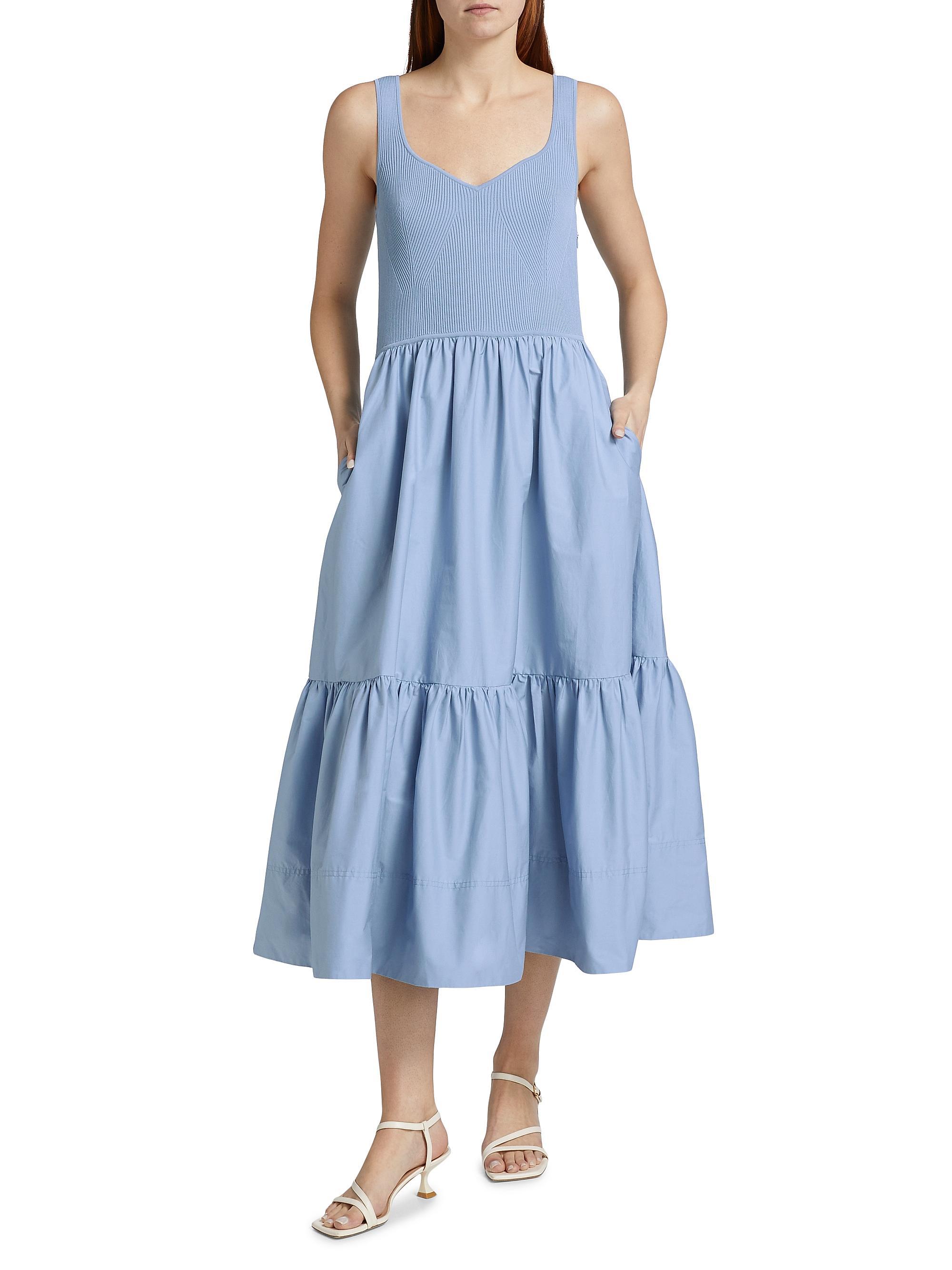 Click here for Tanya Taylor Womens Josephina Mixed Media Tiered M... prices