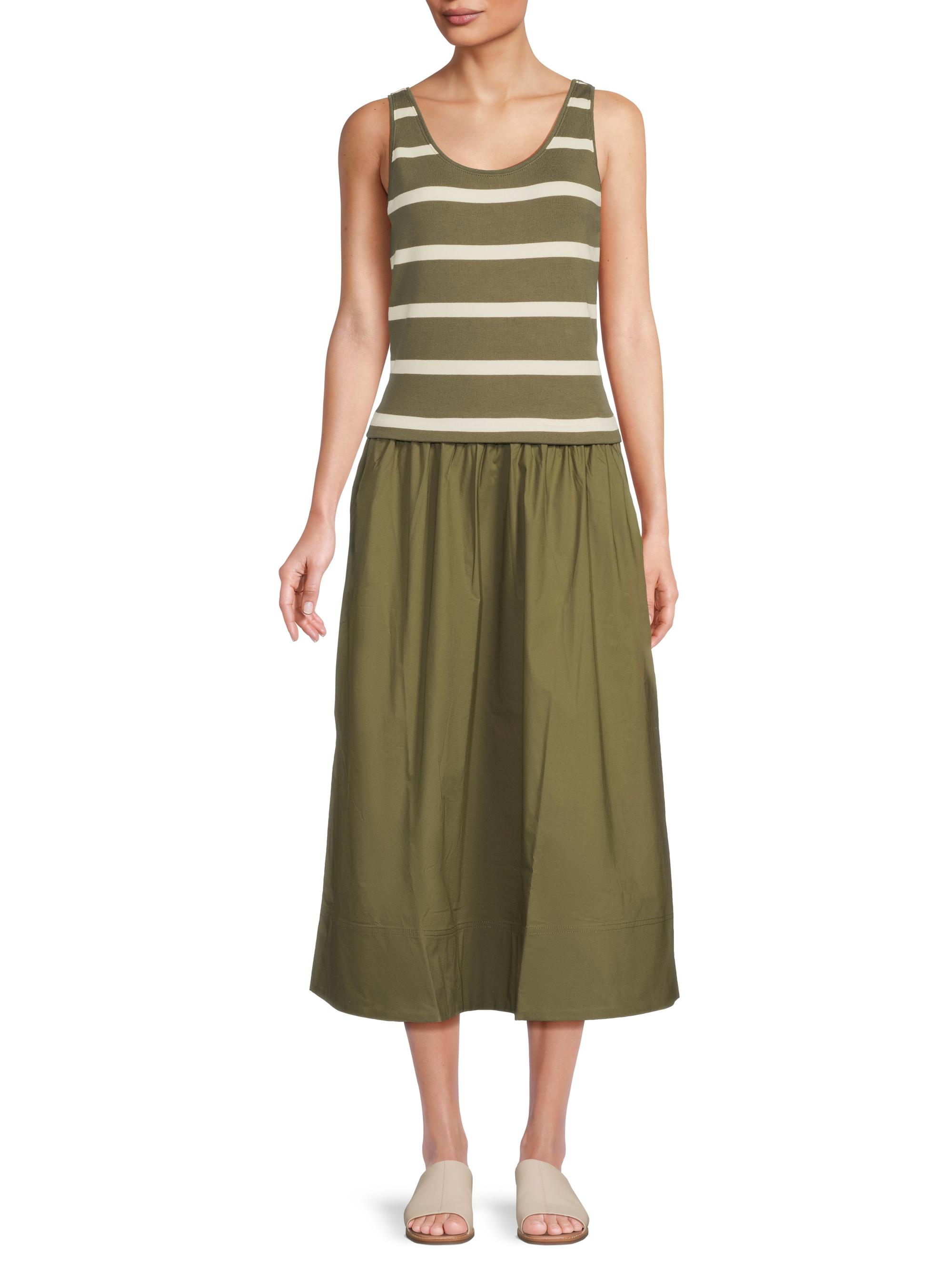 Click here for Tanya Taylor Womens Amber Striped Stretch-Cotton M... prices