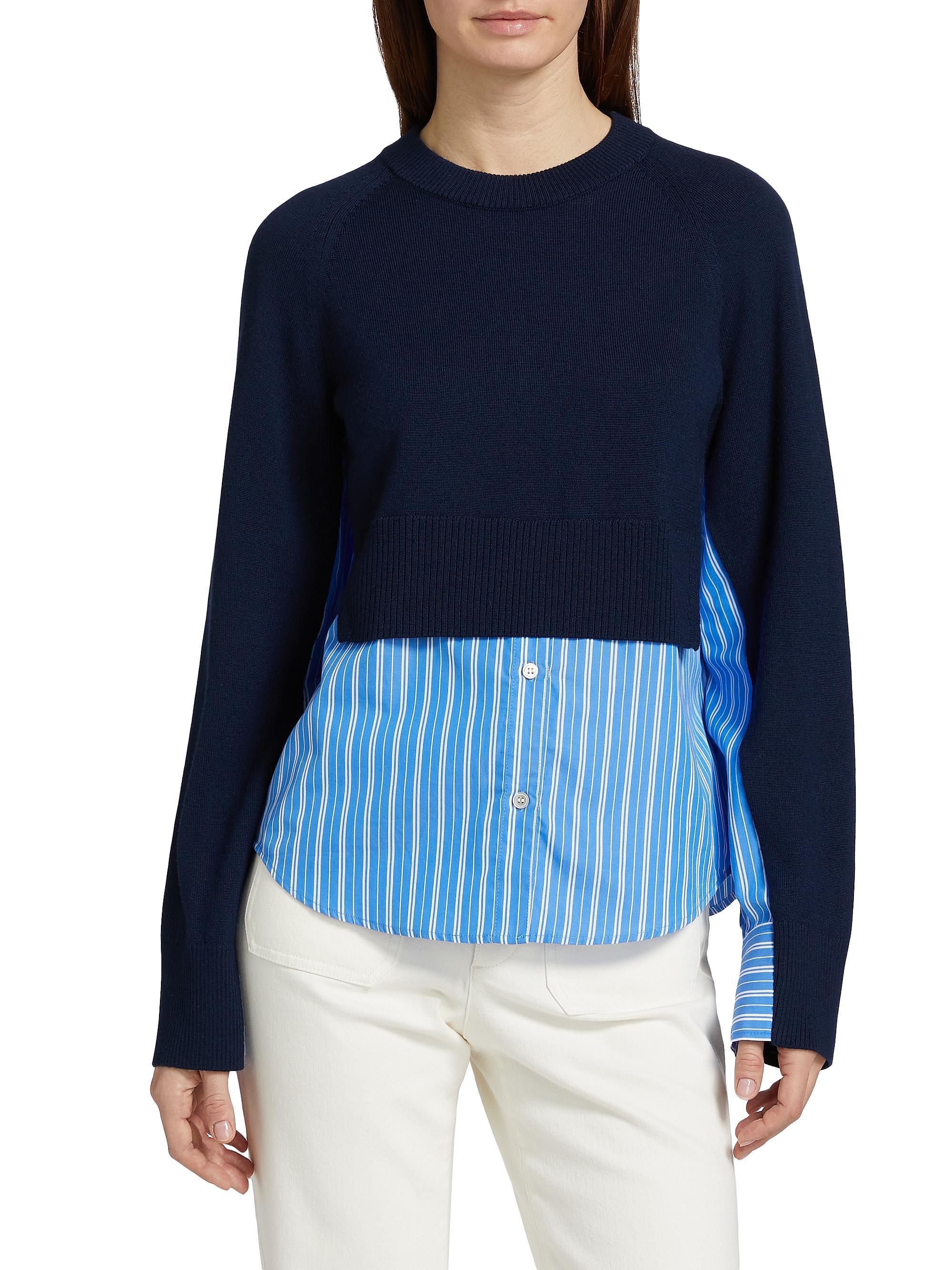 Click here for Tanya Taylor Womens Archie Combo Sweater - Maritim... prices