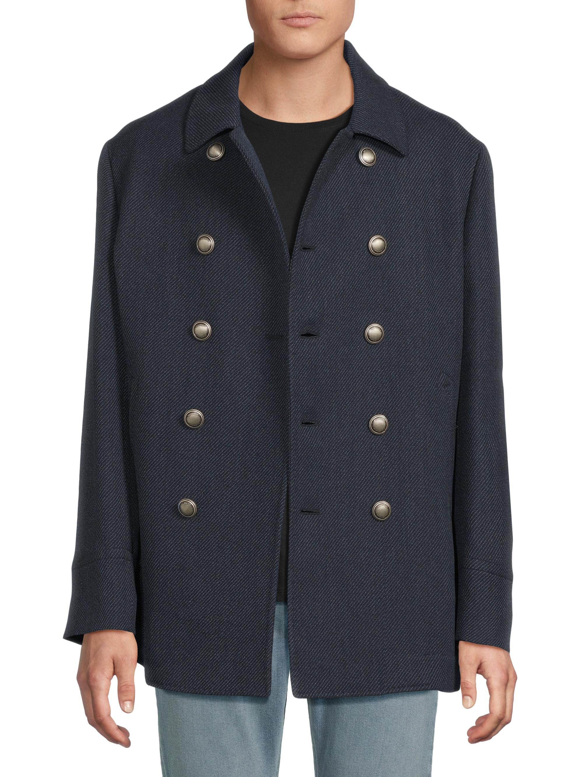 Click here for Brunello Cucinelli Mens Wool & Cashmere Peacoat -... prices