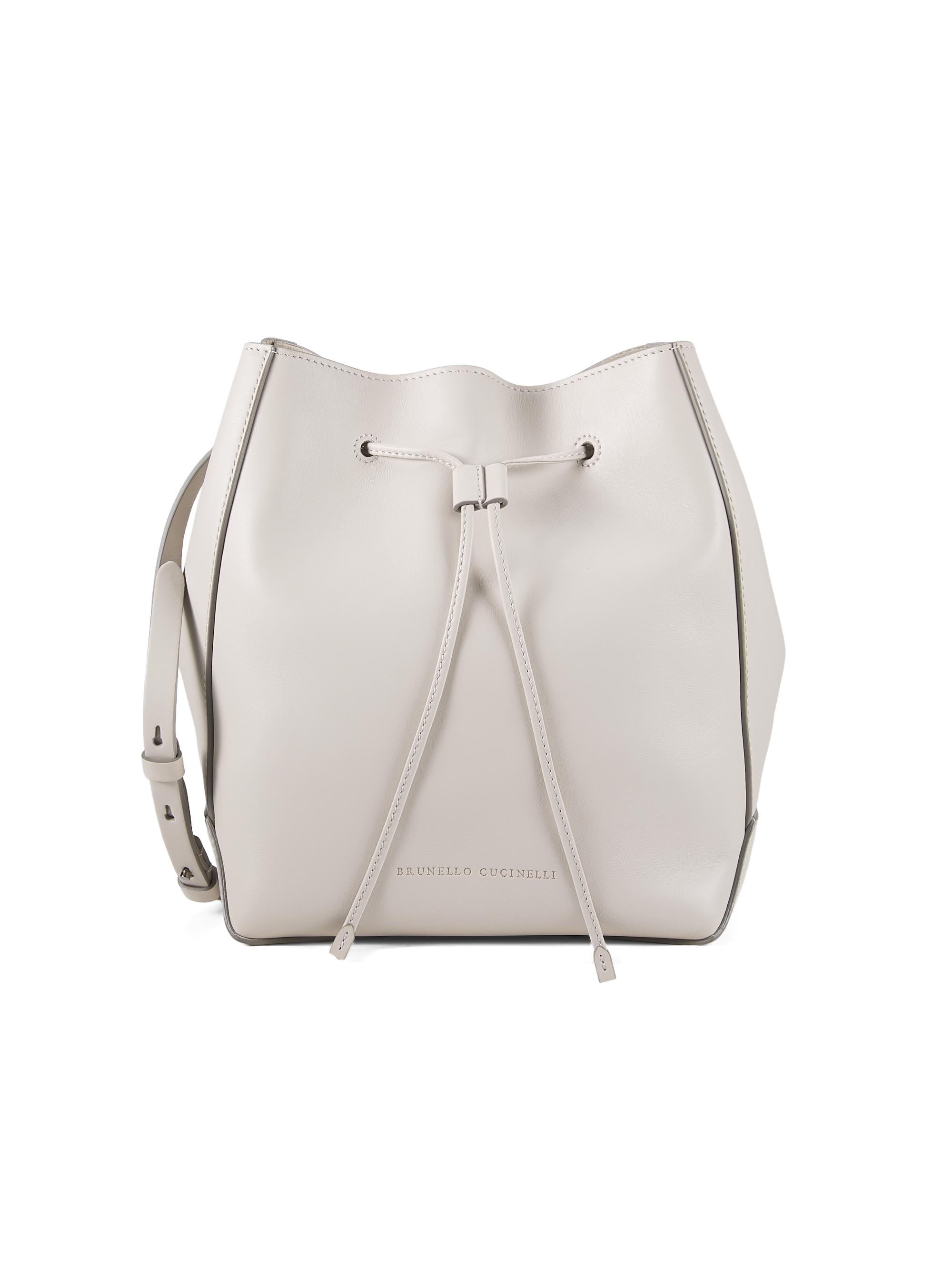 Click here for Brunello Cucinelli Womens Leather Bucket Bag - Sto... prices