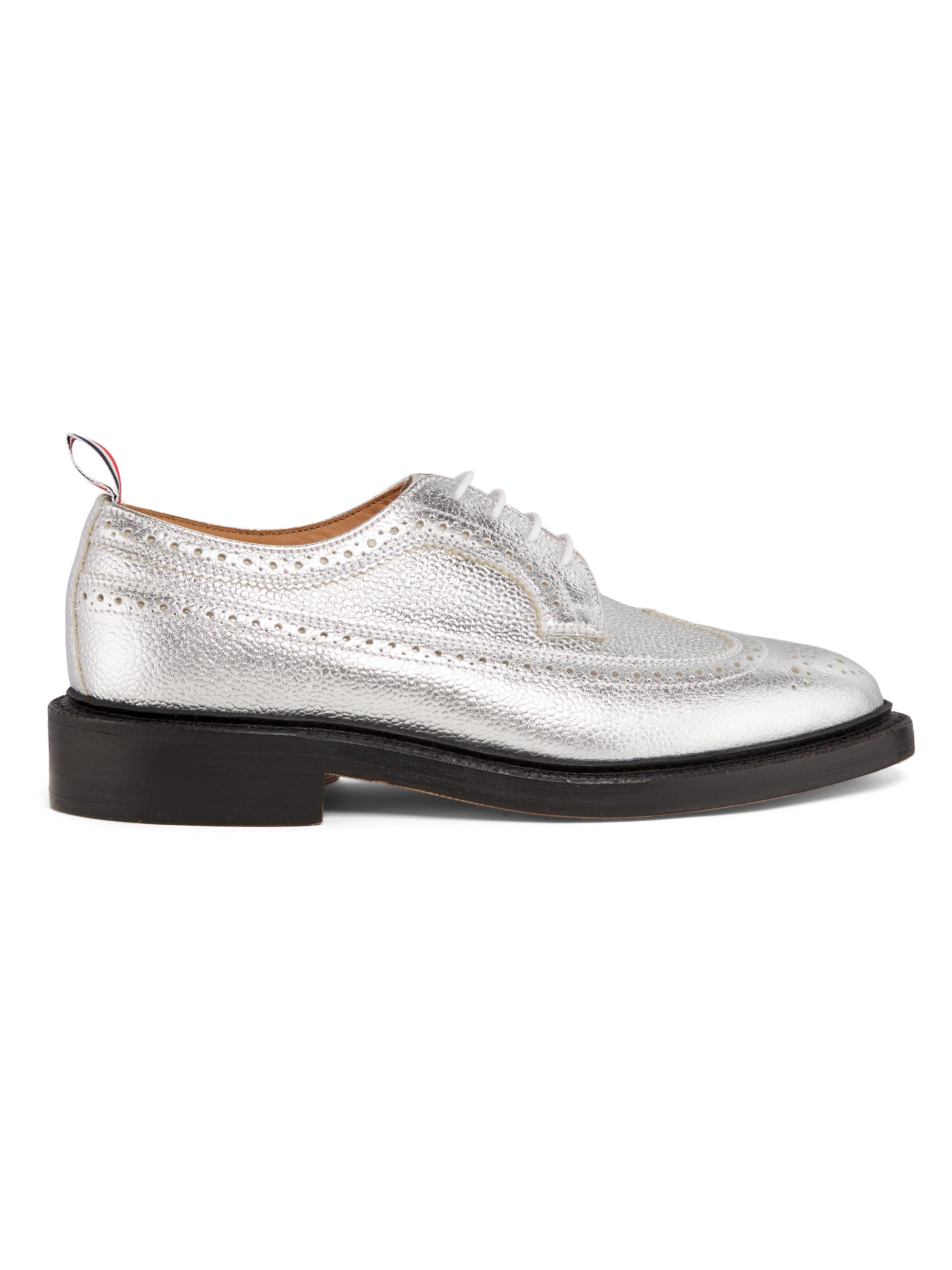 Click here for Thom Browne Mens Pebbled Leather Cap-Toe Oxfords -... prices