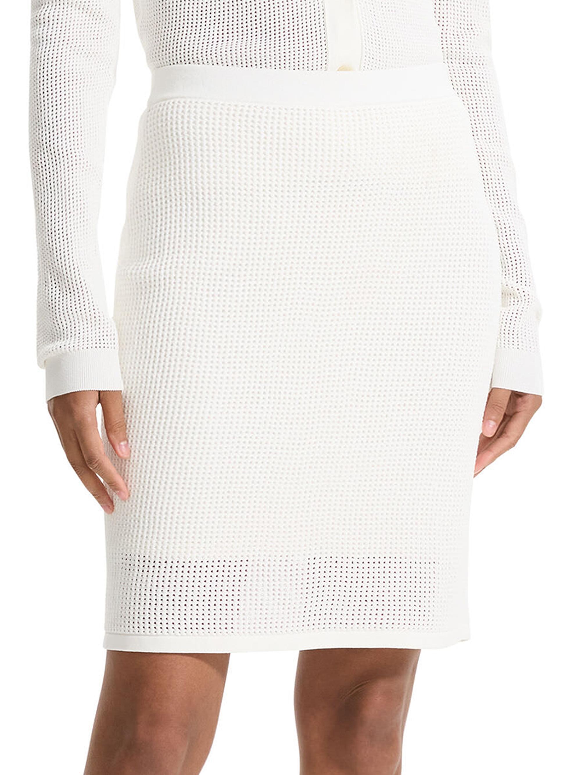 Click here for Theory Womens Compact Crepe Pointelle Knit Skirt -... prices