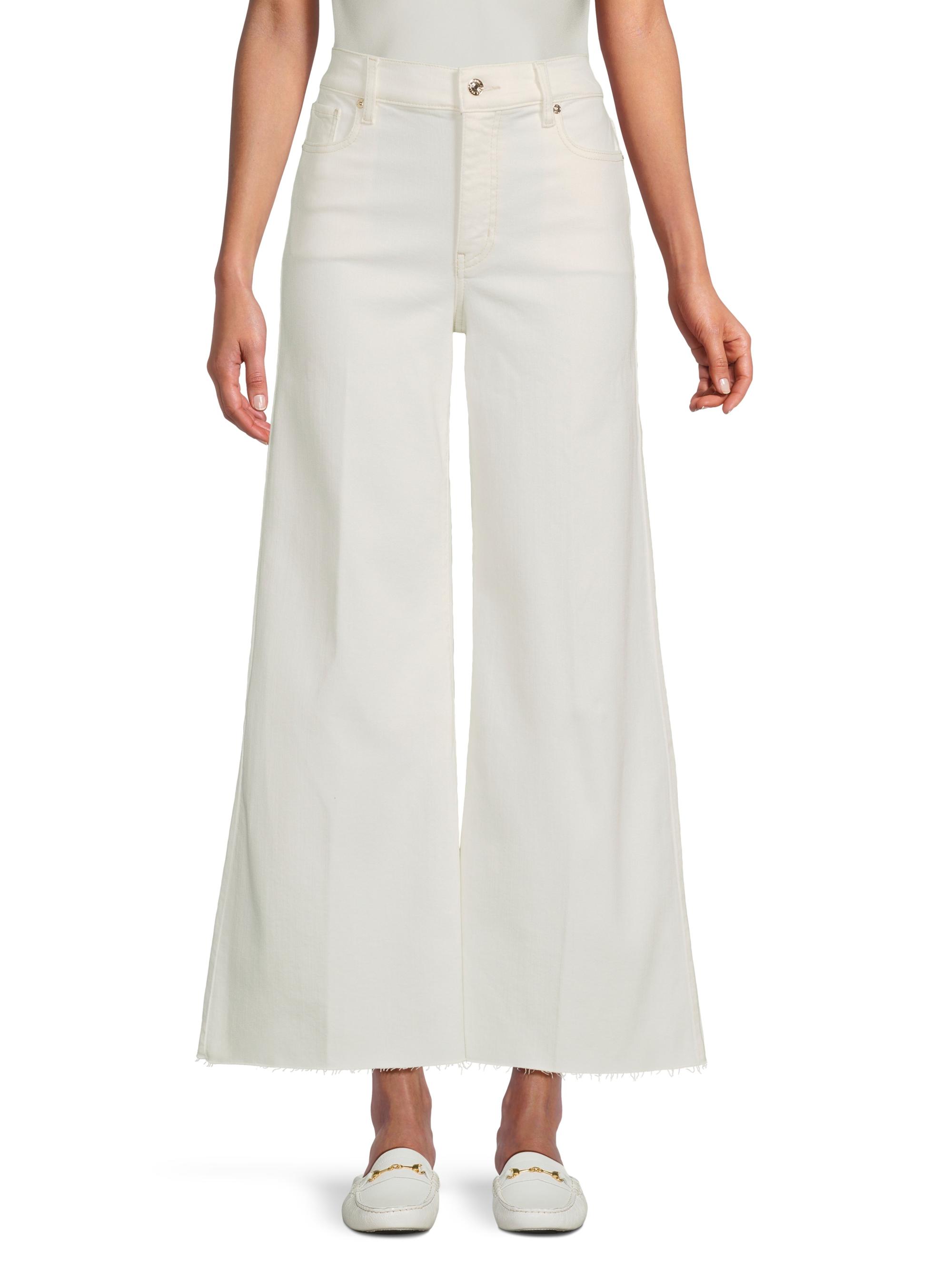 Click here for Frame Womens Le Palazzo Crop High-Rise Wide-Leg Je... prices