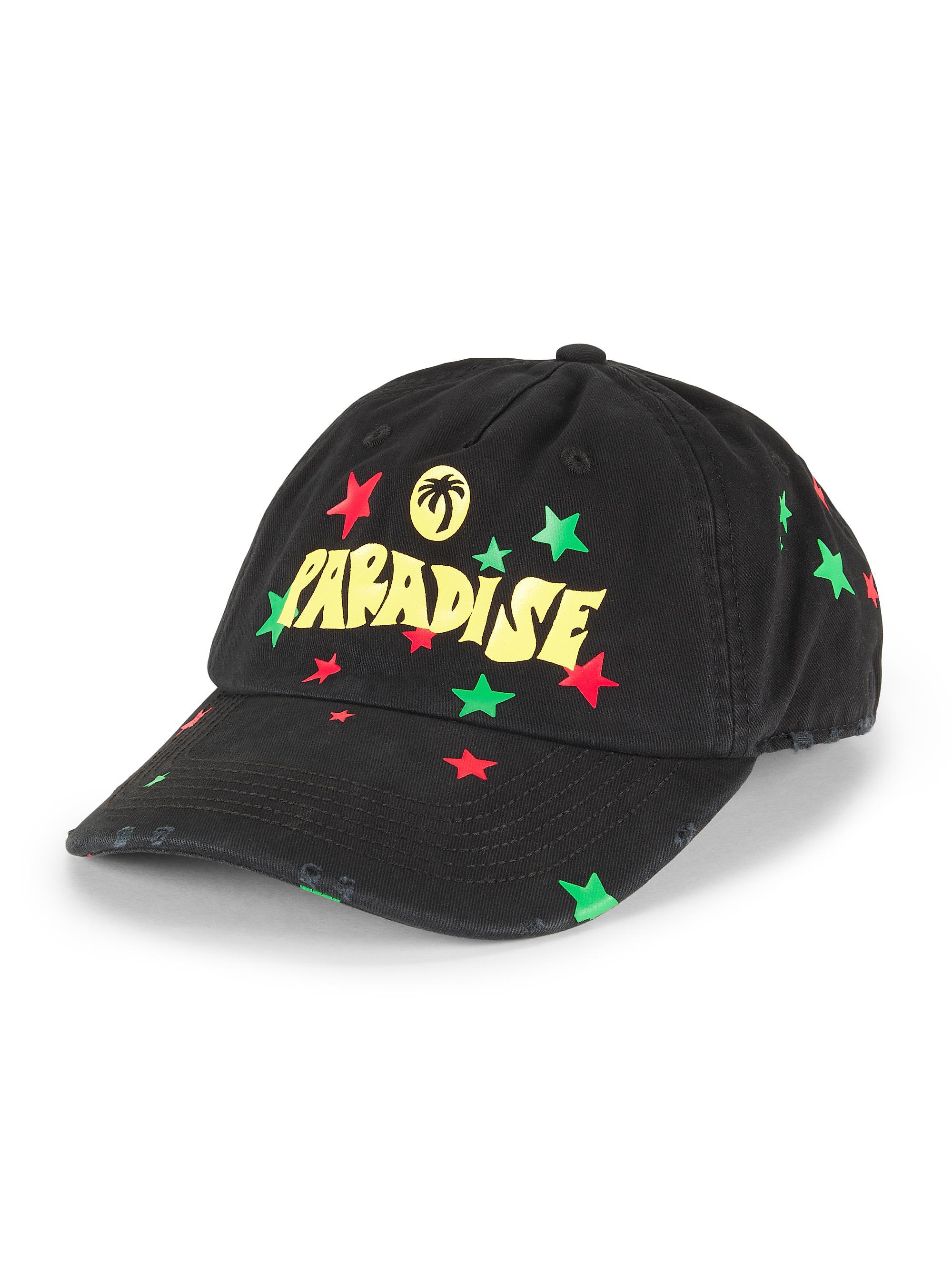 Click here for Palm Angels Mens Paradise Palm Baseball Cap - Blac... prices