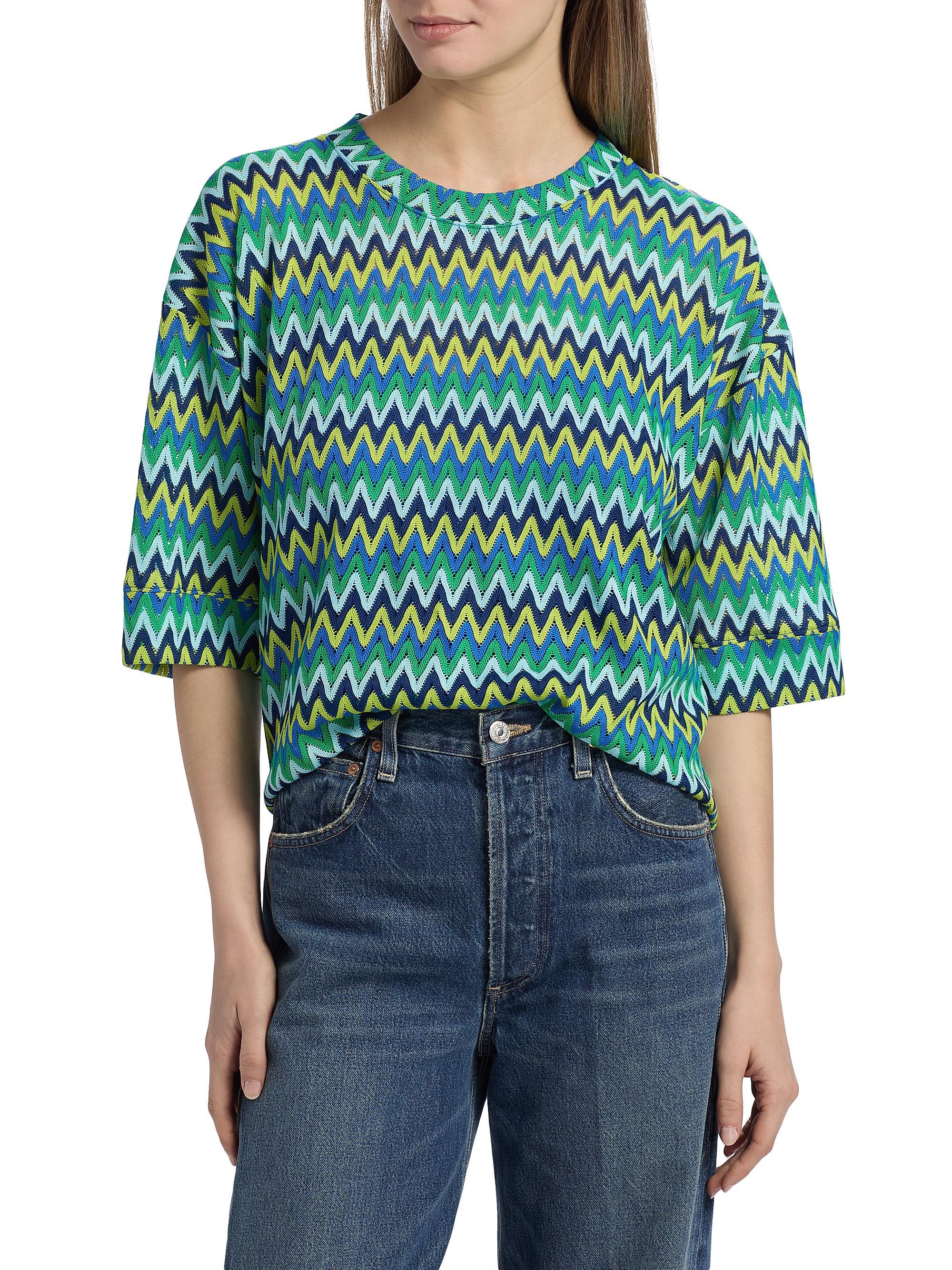 Click here for Johnny Was Womens Arden Chevron Oversized Blouse -... prices