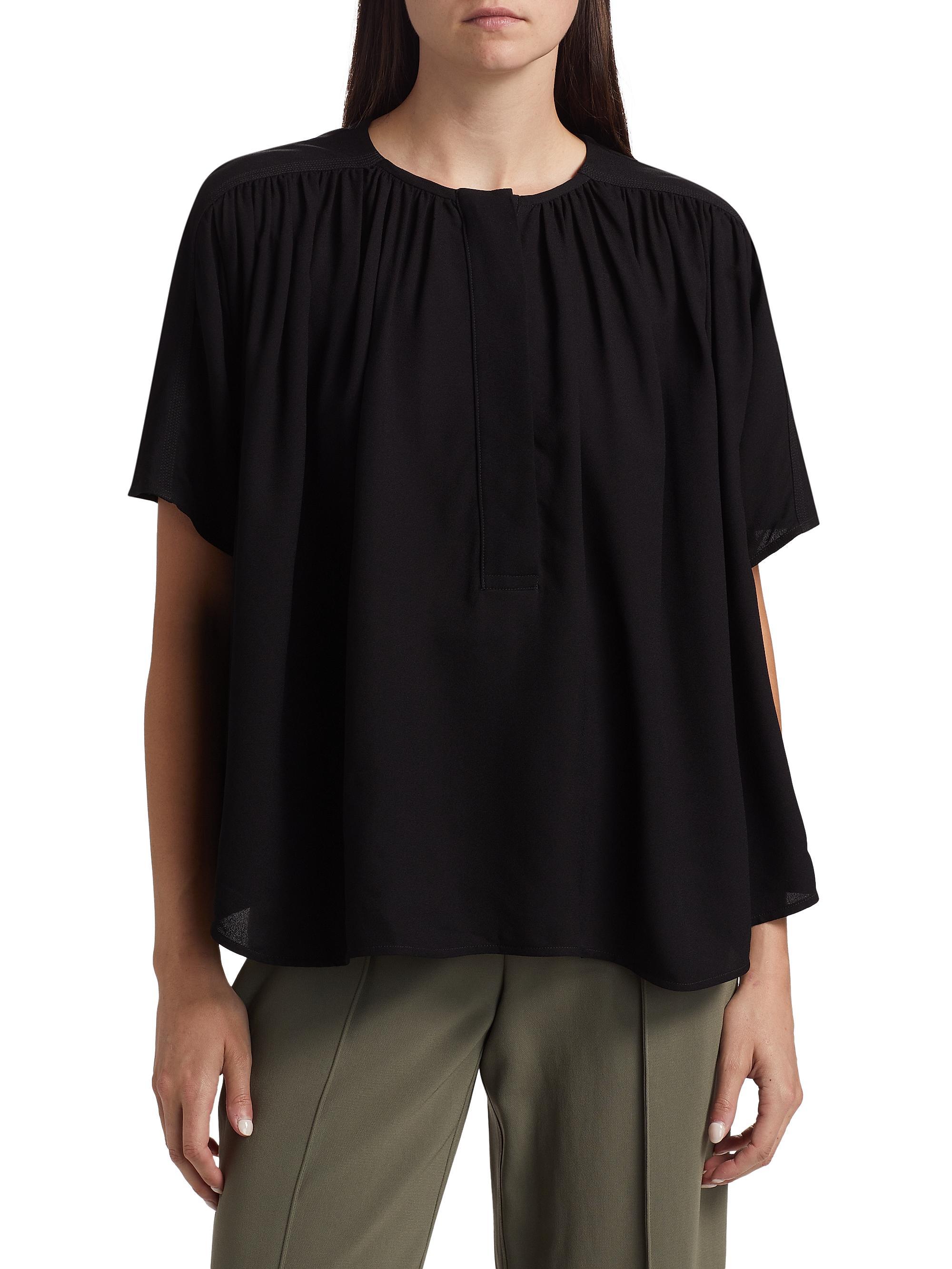 Click here for Proenza Schouler Womens Claire Viscose Georgette T... prices