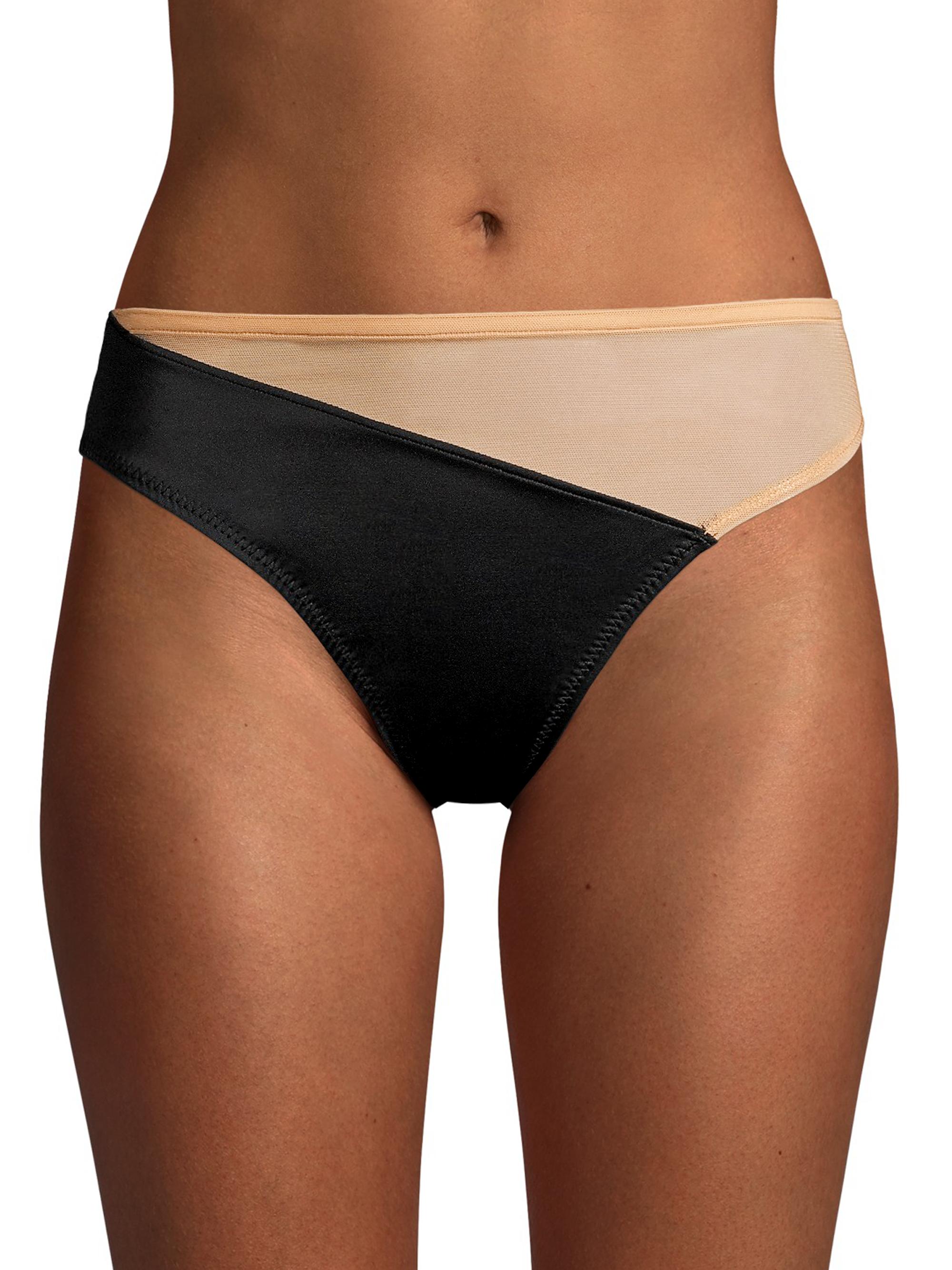 Click here for Norma Kamali Womens Snake Mesh Bikini Bottom - Bla... prices