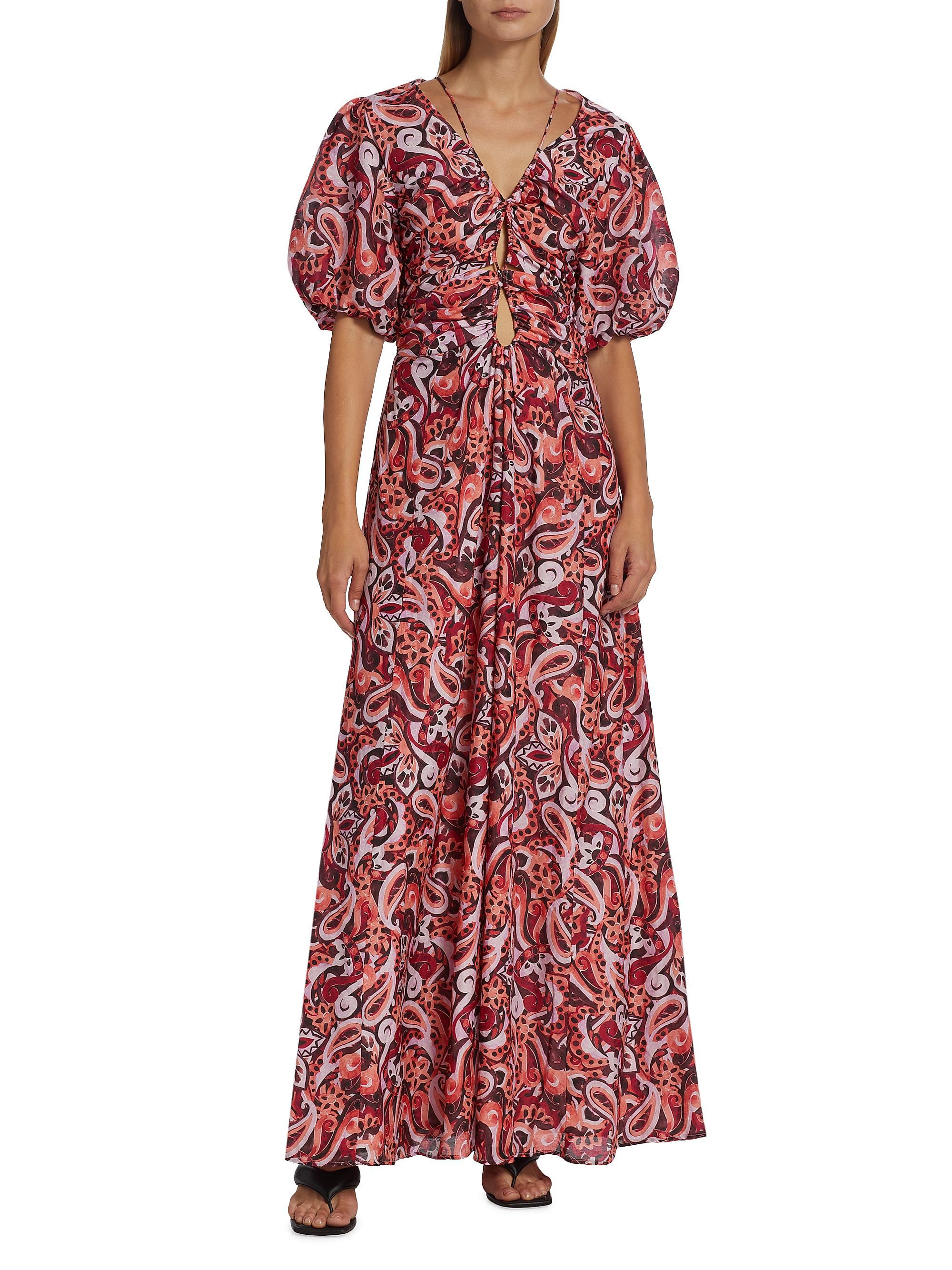 Click here for Magali Pascal Womens Pallida Silk-Blend Maxi Dress... prices