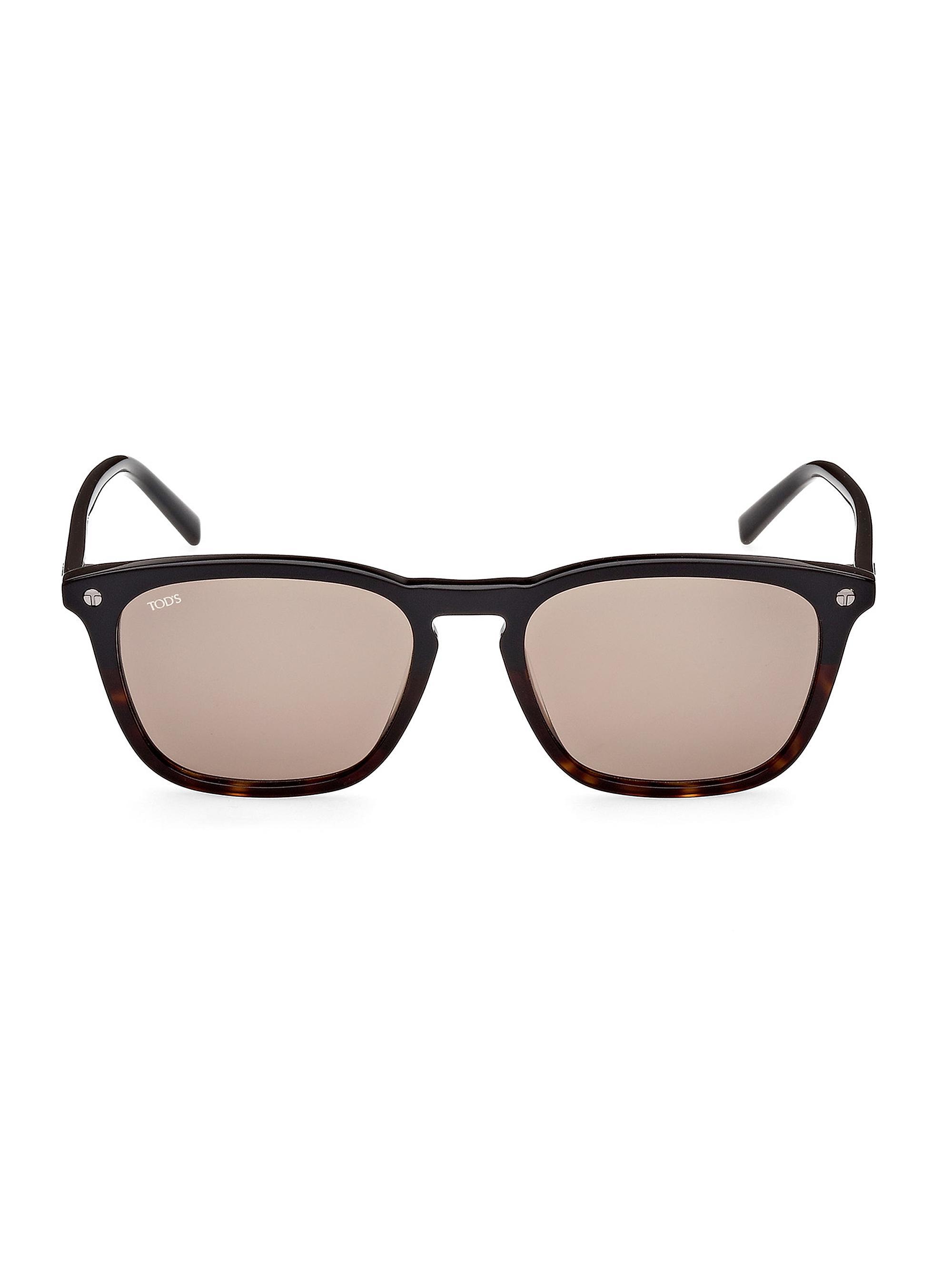 Click here for Tods Mens 53MM Square Sunglasses - Black Grey prices