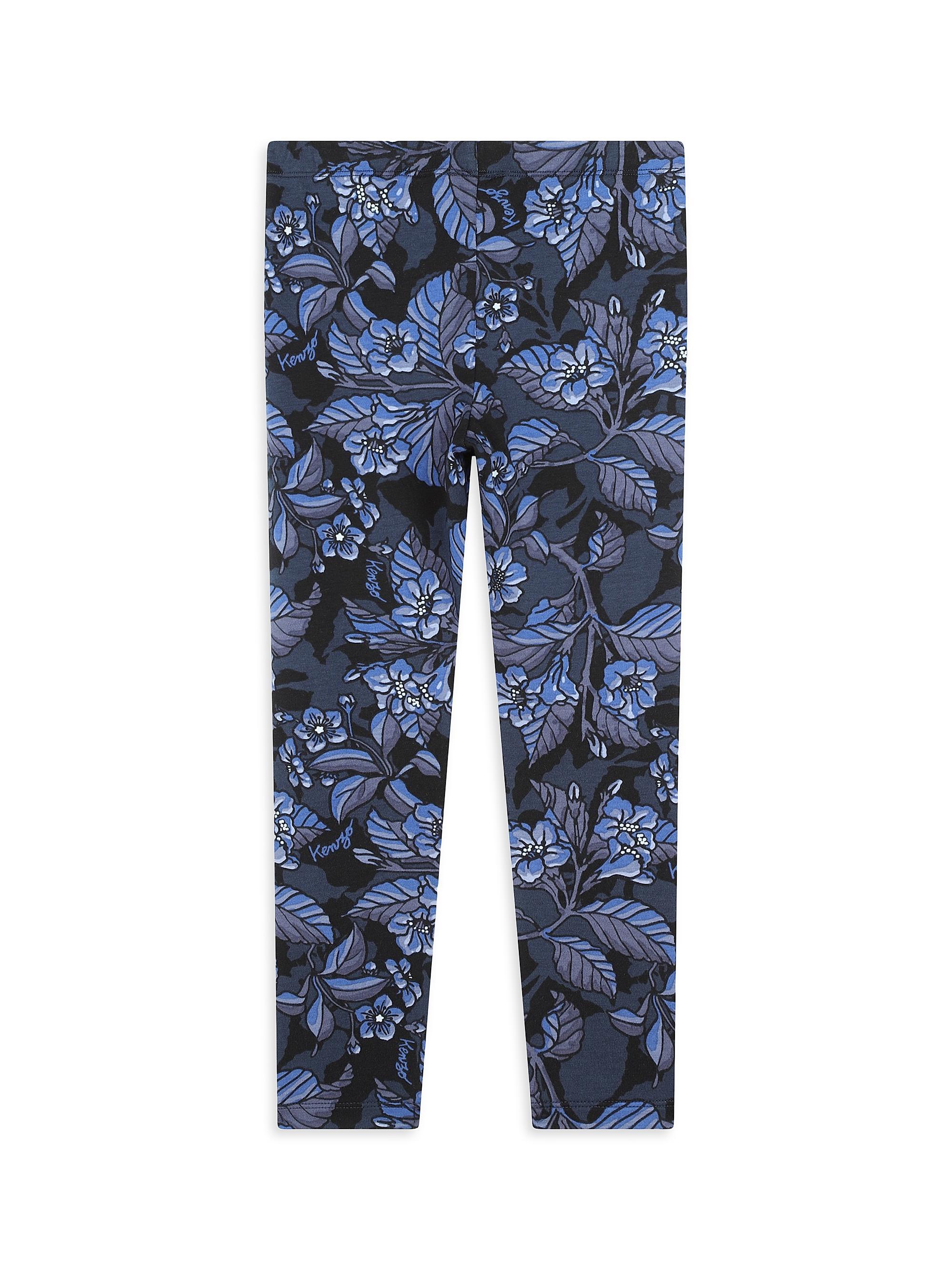 Click here for Kenzo Little Girls Floral Print Leggings - Navy -... prices