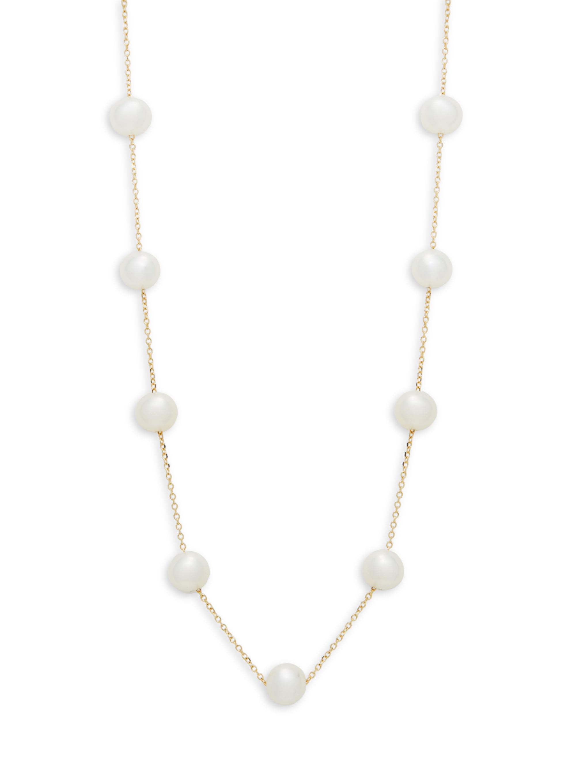 Click here for Effy Womens 14K Yellow Gold & 5MM Freshwater Pearl... prices