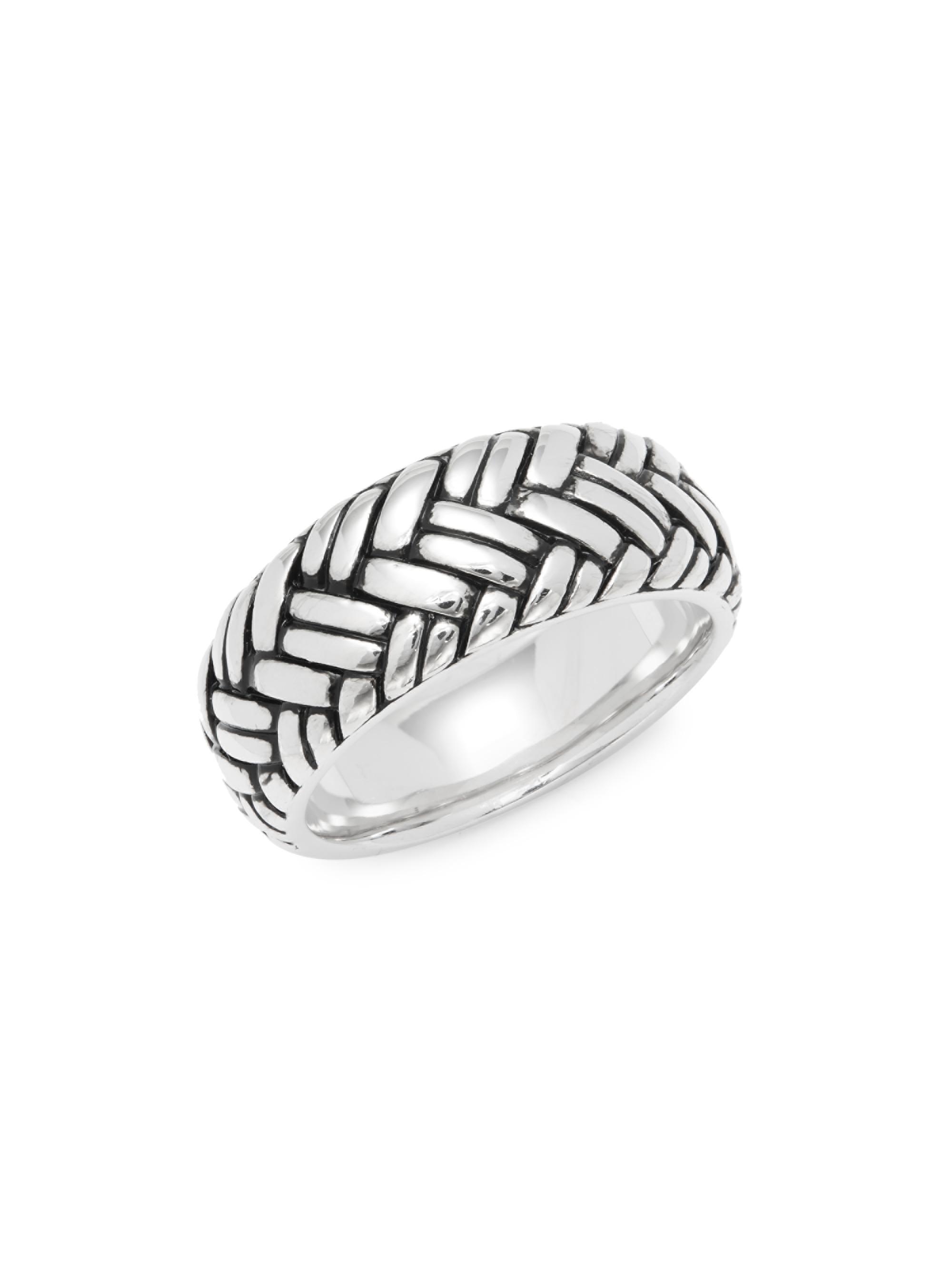 Click here for Effy Mens Sterling Silver Weave Band Ring/Size 10... prices