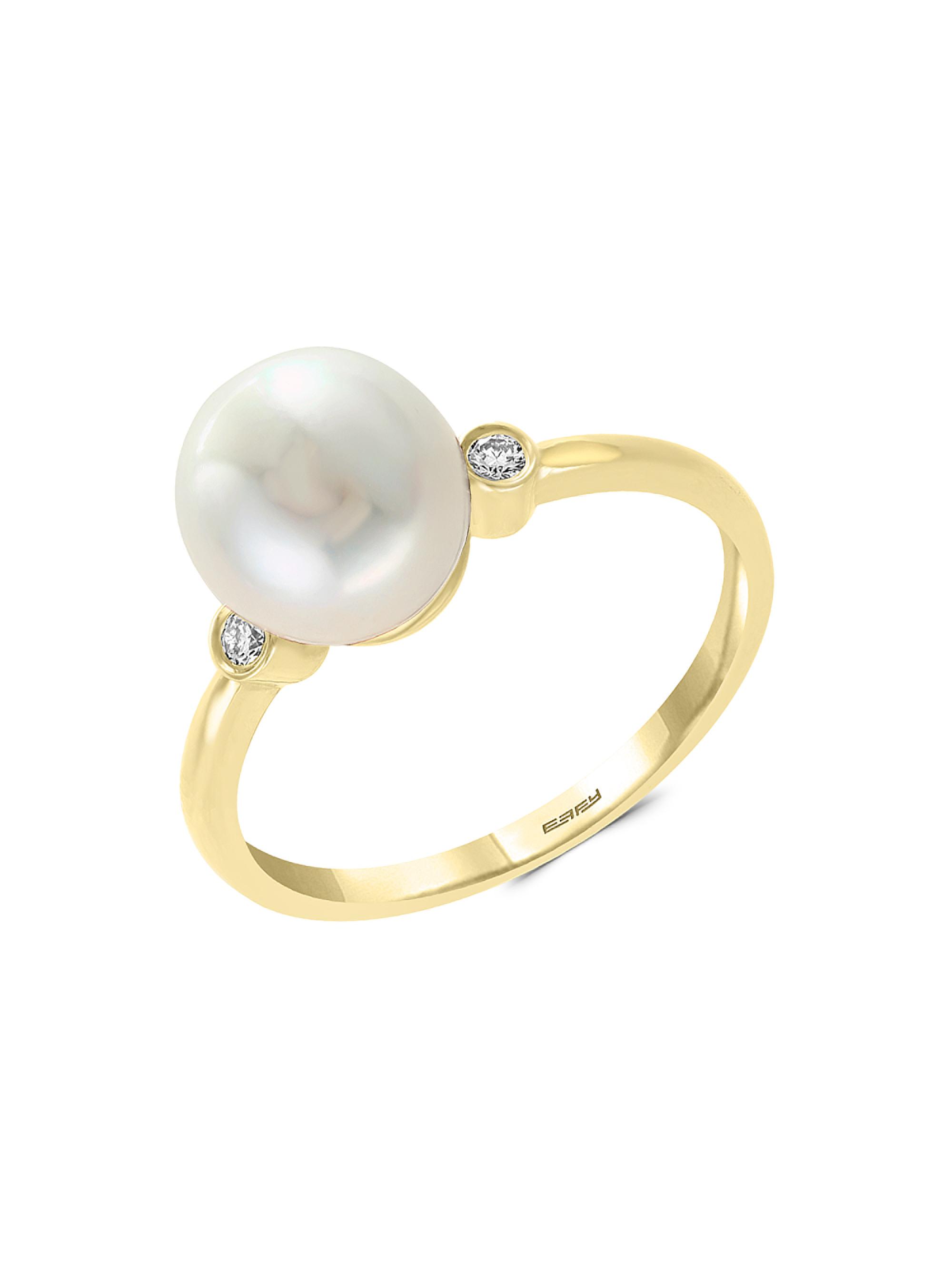 Click here for Effy Womens 14K Yellow Gold  8MM Freshwater Pearl... prices