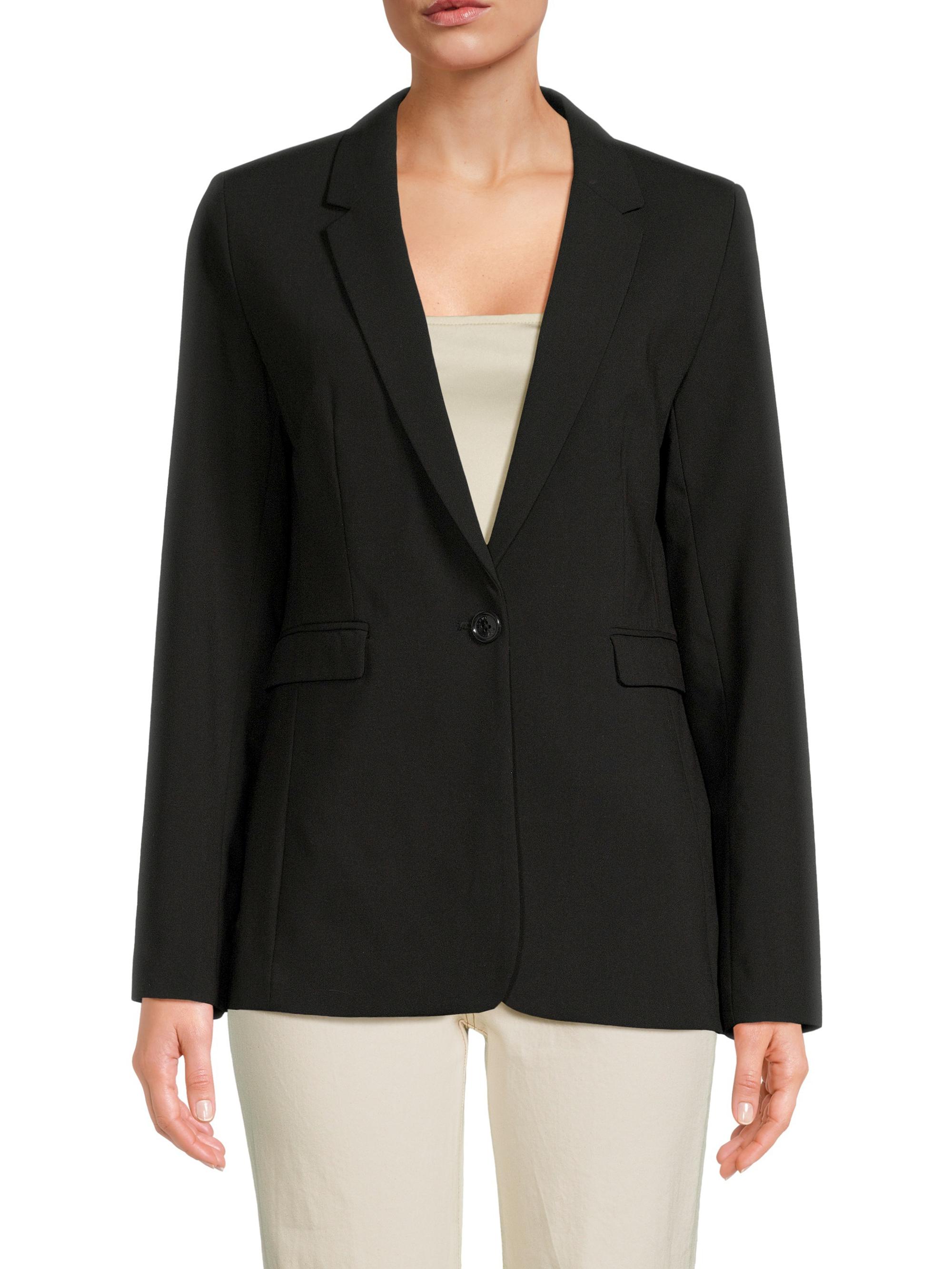 Click here for Dkny Womens Single Button Blazer - Black - Size 8 prices