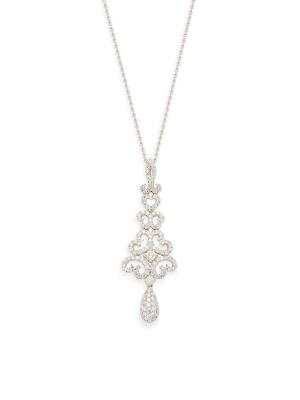 Nephora 14K White Gold & Diamond Pendant Necklace on SALE | Saks OFF 5TH